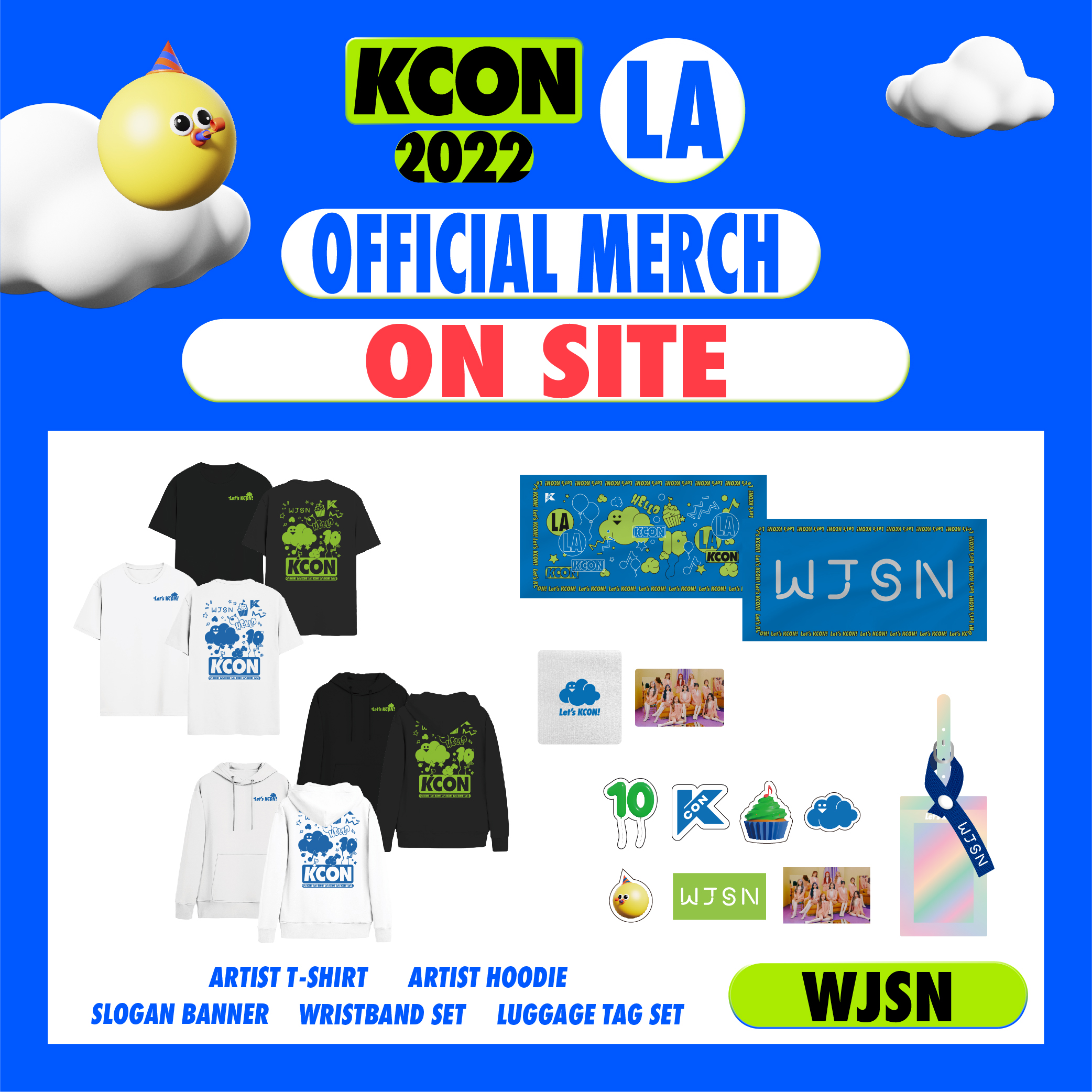 KCON official on Twitter: "💙KCON 2022 LA MD - NOW ON SALE💚 Check out the @WJSN_Cosmic merch ...