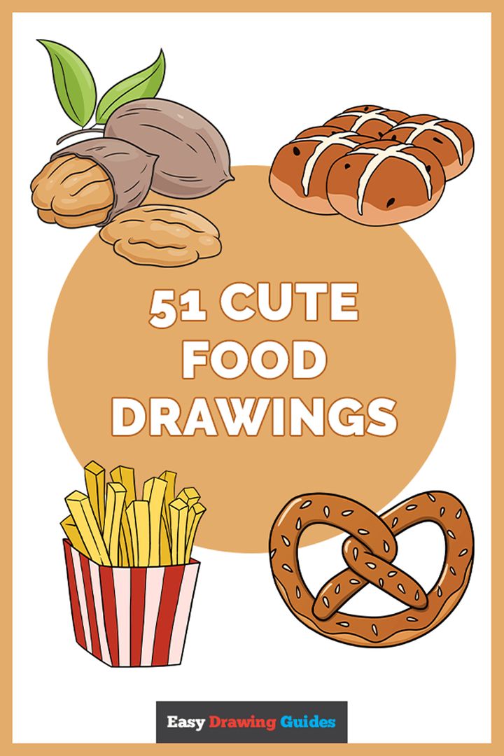 Easy Cute Food Drawings