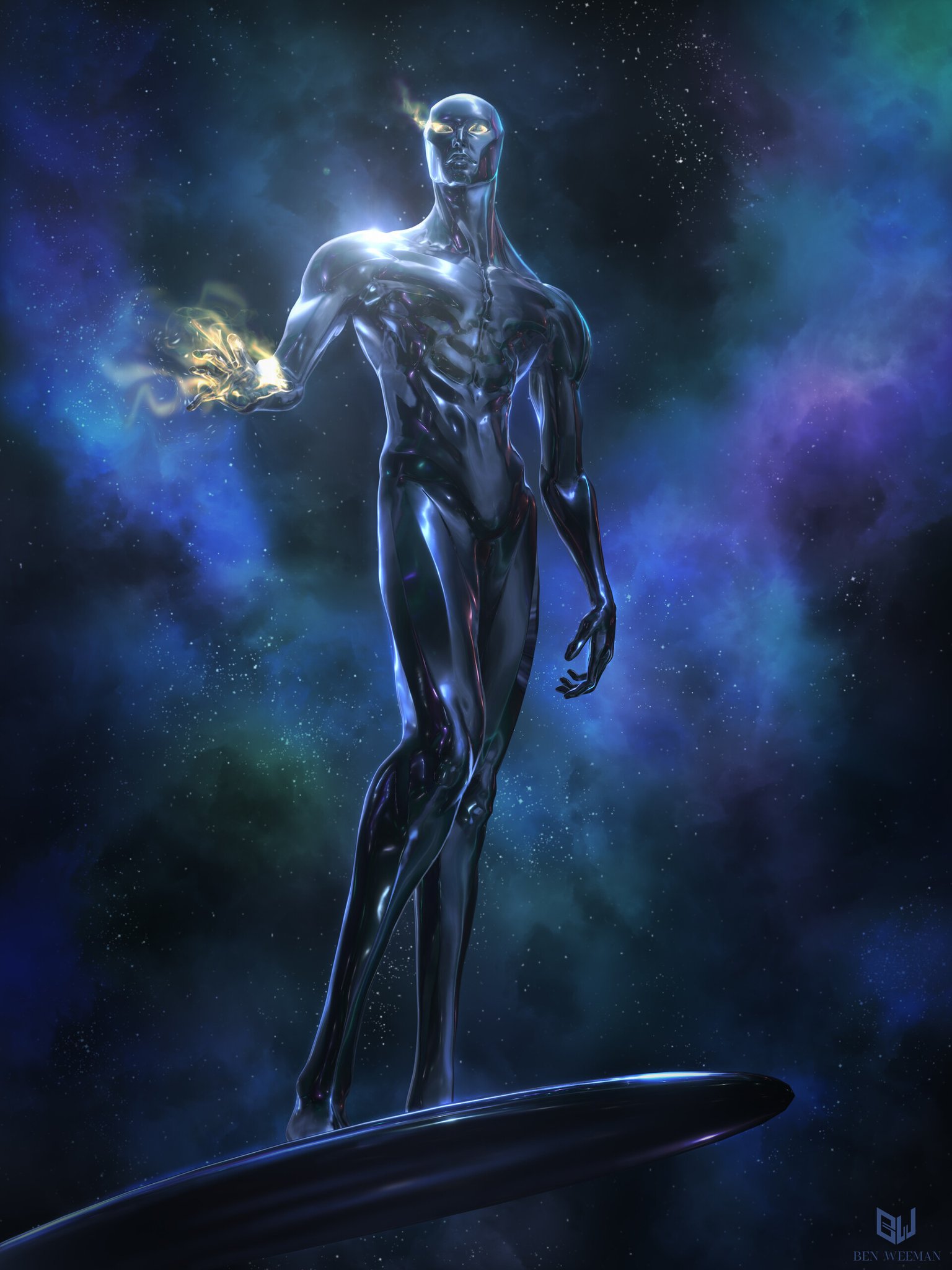 Matt ᛗ On Twitter Ben Weeman Imagine Un Silver Surfer Version Mcu