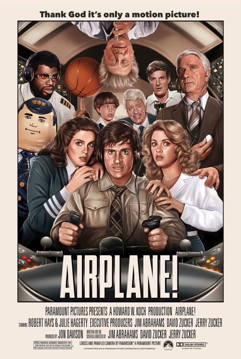 Sluts and Guts on Twitter: "Airplane! (1980) #MoviePoster"