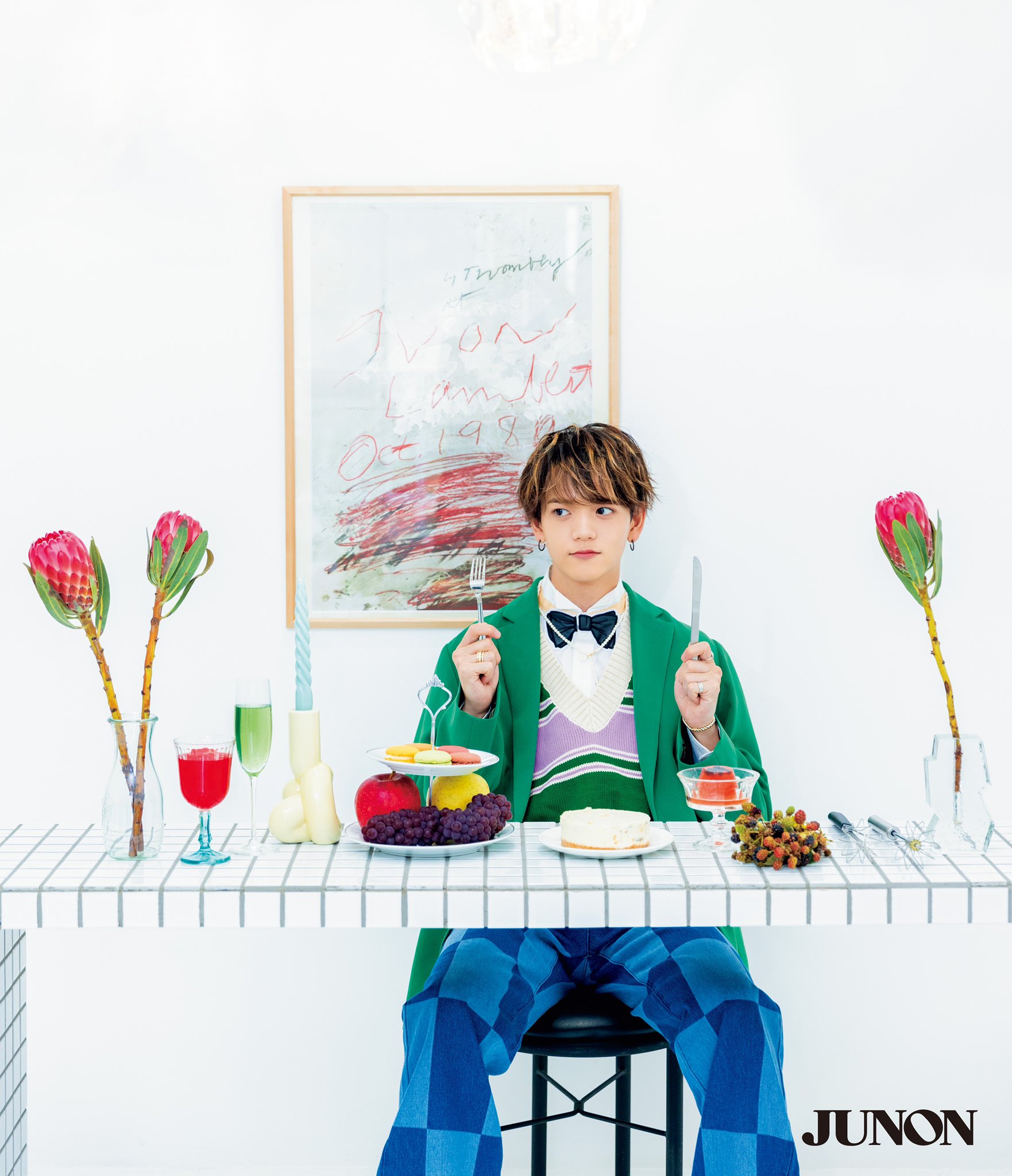 JUNON（ジュノン）編集部 on Twitter: "本日発売 #JUNON 10月号 #中島颯太 の連載 #なるようになったええようになった 今月はパーティをテーマに撮影🎂 8月は中島さん ...