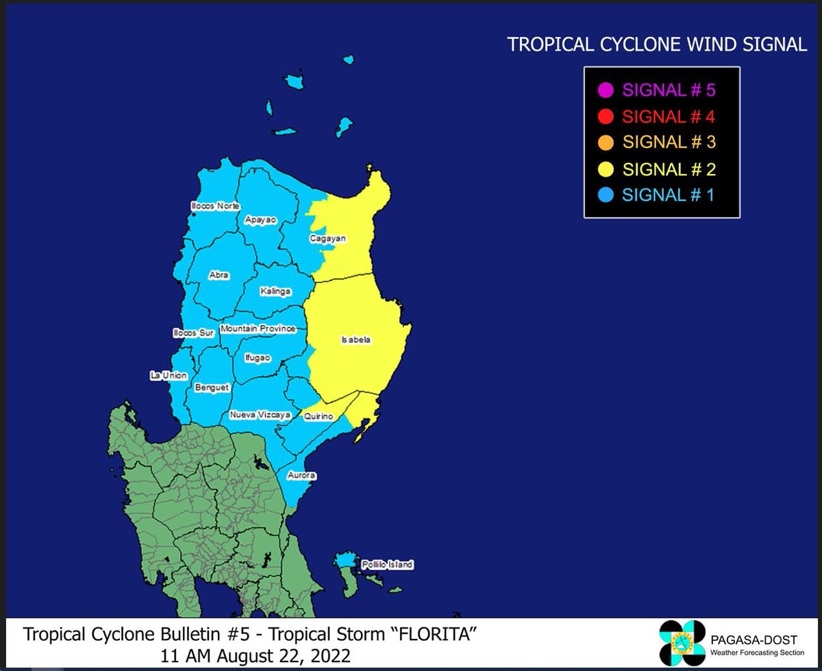 arielrojasPH FloritaPHTropical Cyclone Wind Signal No. 2 now up over parts of Cagayan, Isabela ...
