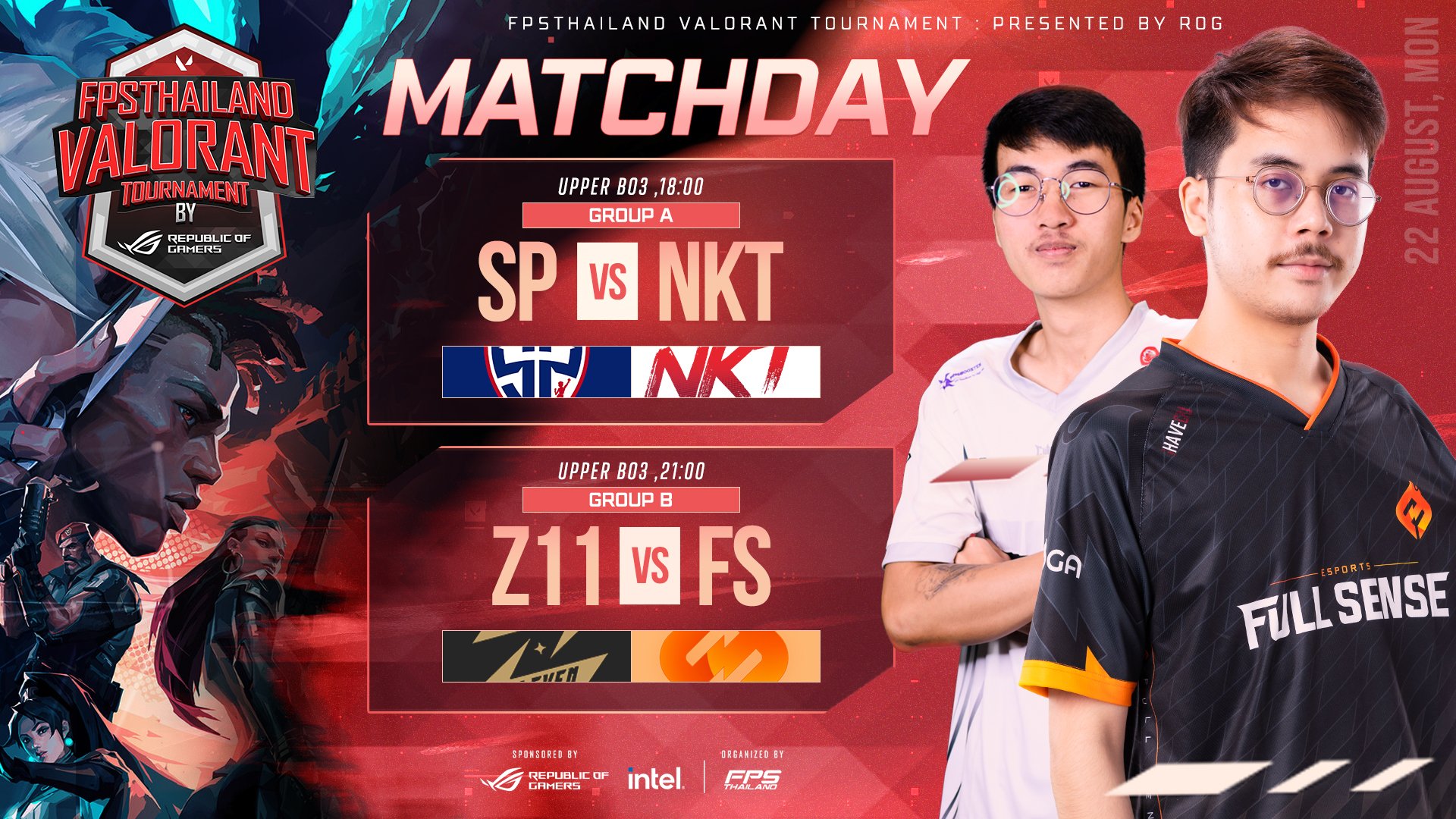 FPSThailand on Twitter: "🔥พร้อมลุยวันแรก บิ๊กแมทช์จัดเต็ม ในการแข่งขัน 🟥𝐅𝐏𝐒𝐓𝐡𝐚𝐢𝐥𝐚𝐧𝐝 𝐕𝐀𝐋𝐎𝐑𝐀𝐍𝐓 ...