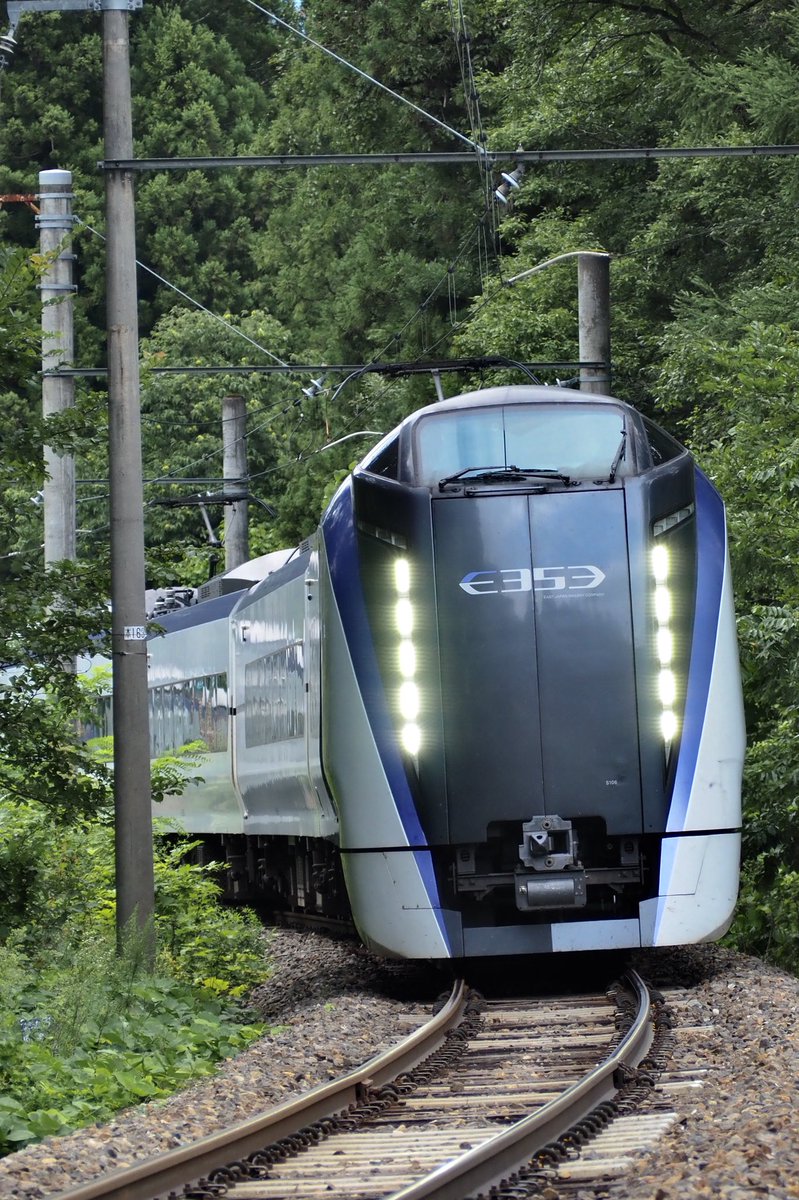 キトダバ on Twitter: "大糸線 神城駅付近の「きゅうどう踏切」で E353系 特急 あずさ46号を面縦で撮影！ 念願の大糸線あずさをついに撮影できた！ #E353系 #あずさ ...