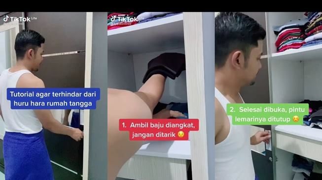 No Context Bapack-Backpack on Twitter: "Kedua, kalau ambil baju di lemari tarik pelan-pelan biar ...