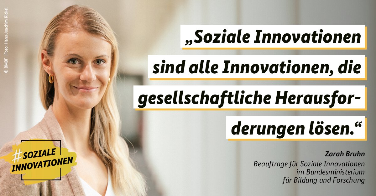 Markus Sauerhammer on Twitter: "RT @BMBF_Bund: Mit Herzblut für Soziale Innovationen ...