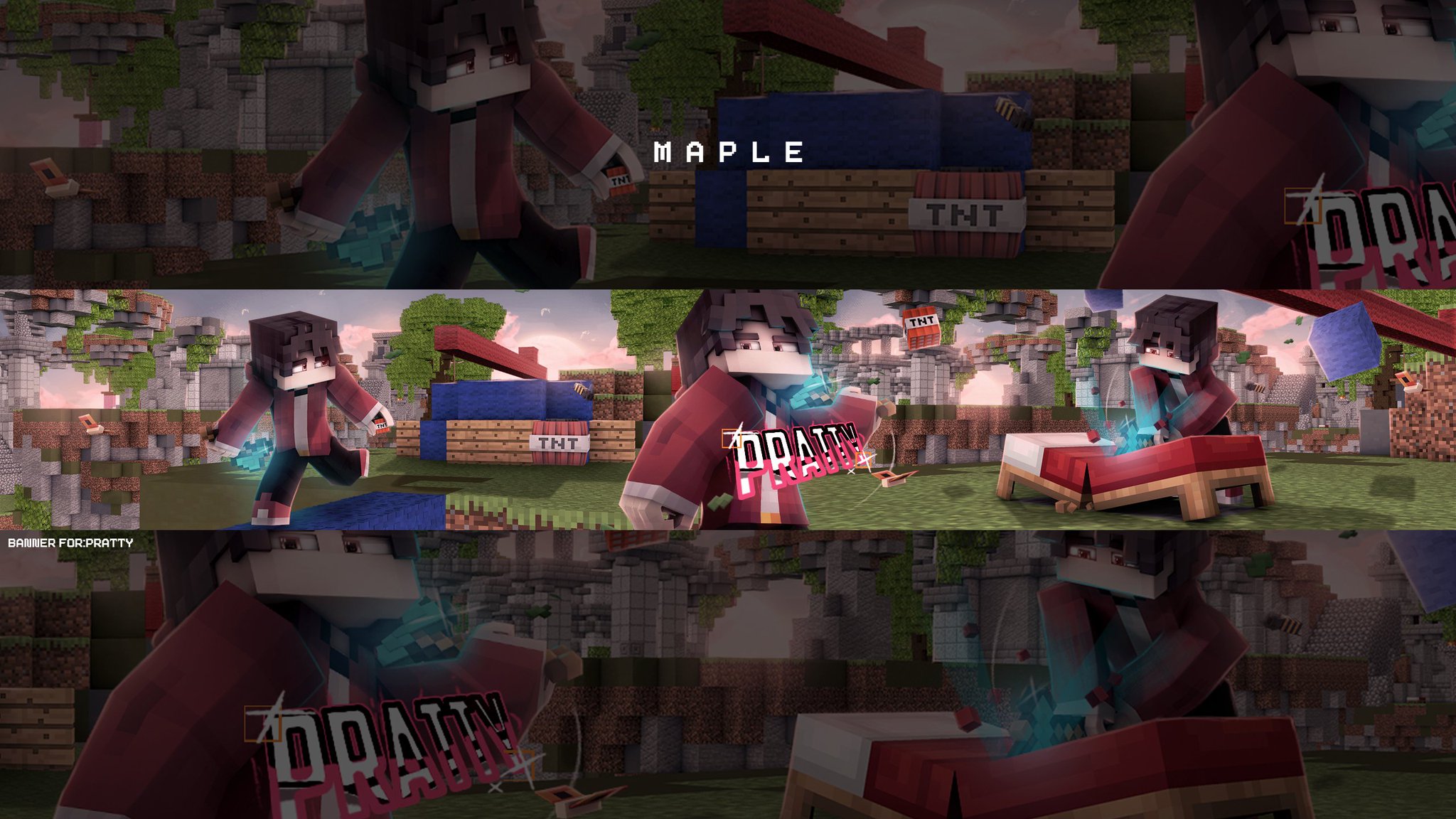 Maple. on Twitter: "バナーを@.prattyau_ に作りました ️+🔁？ https://t.co/vbLdIiF6EU" / Twitter