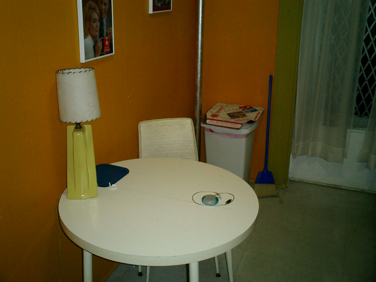 Studio (kitchen table), Brooklyn, New York, 2002 : r/LiminalSpace