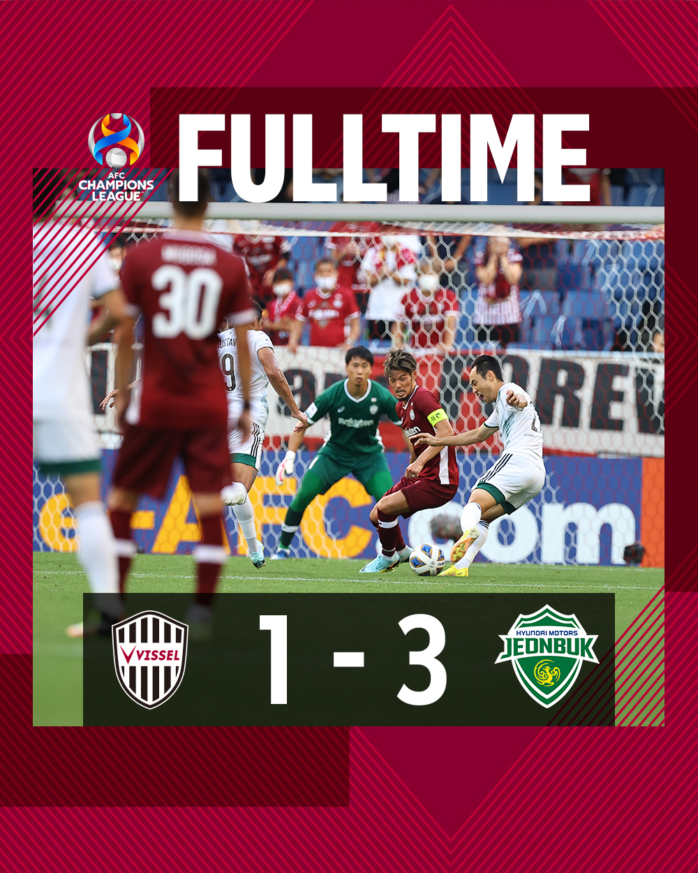 ヴィッセル神戸 On Twitter Fulltime Vissel Kobe 1‐3 Jeonbuk Hyundai Motors Visselkobe ヴィッセル神戸