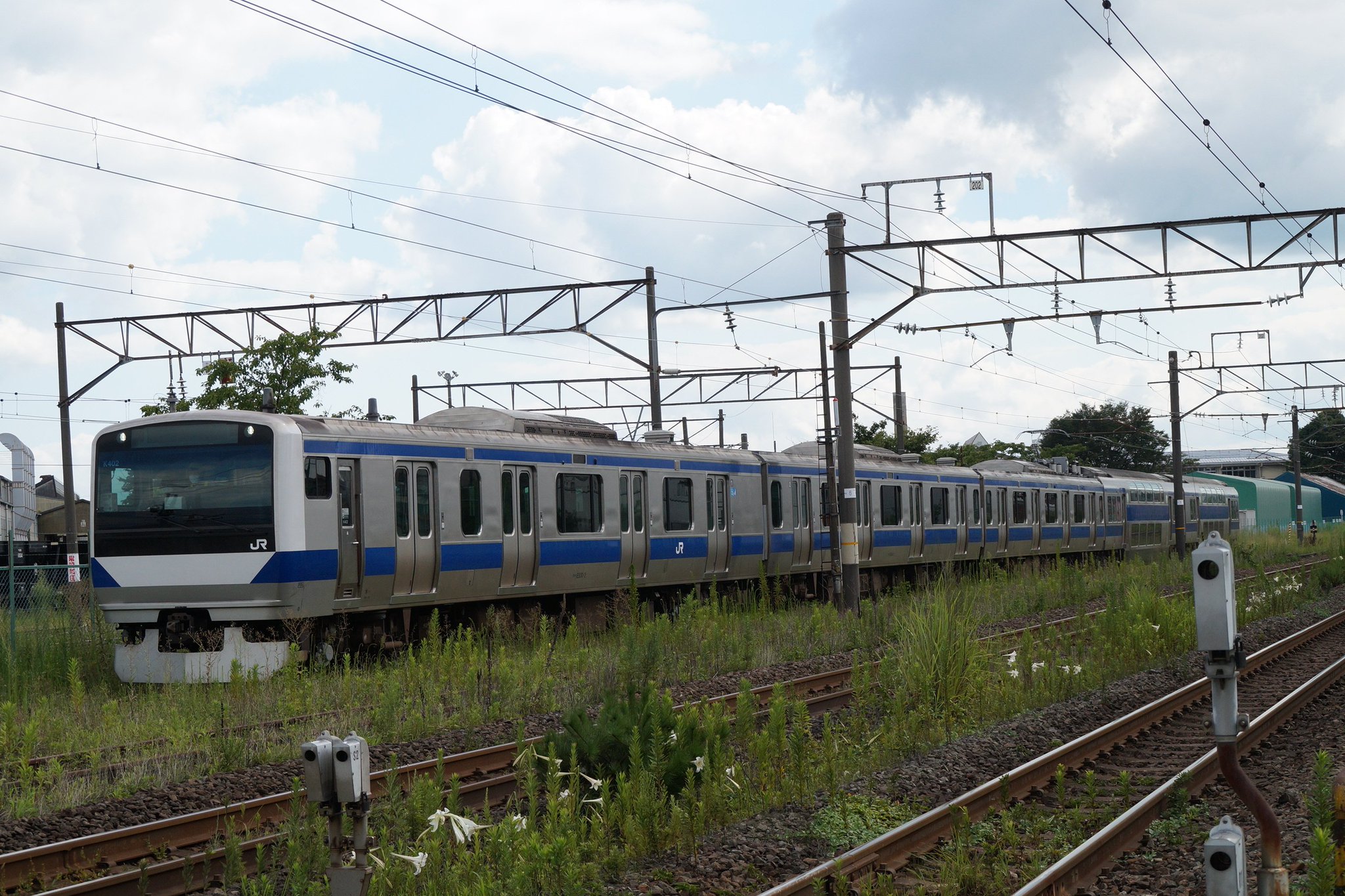 くさつ on Twitter: "2022/8/22 KY構内試運転 E531系K402編成[水ｶﾂ] https://t.co/qGlC32SvUL" / Twitter