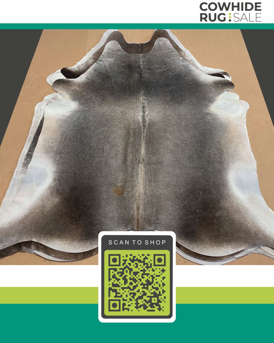 Ghosty Grey Cowhide 6' x 7' GR-12-501 https://t.co/za18fmpn2z #Cowhides ...