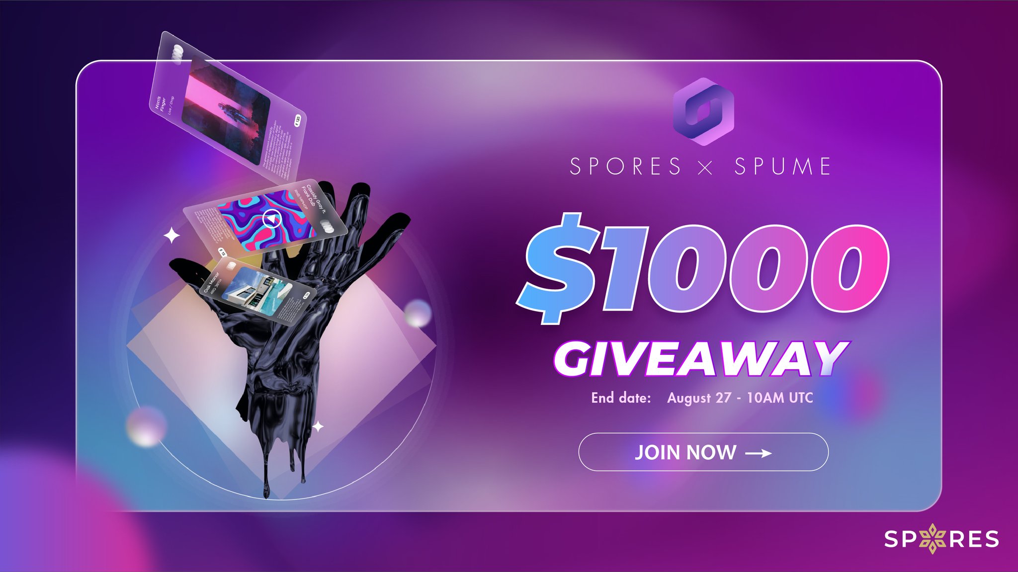 Spores Network on Twitter: "💎 $1000 #GIVEAWAY - Spores x @spumeio Spume IDO is coming on Spores ...