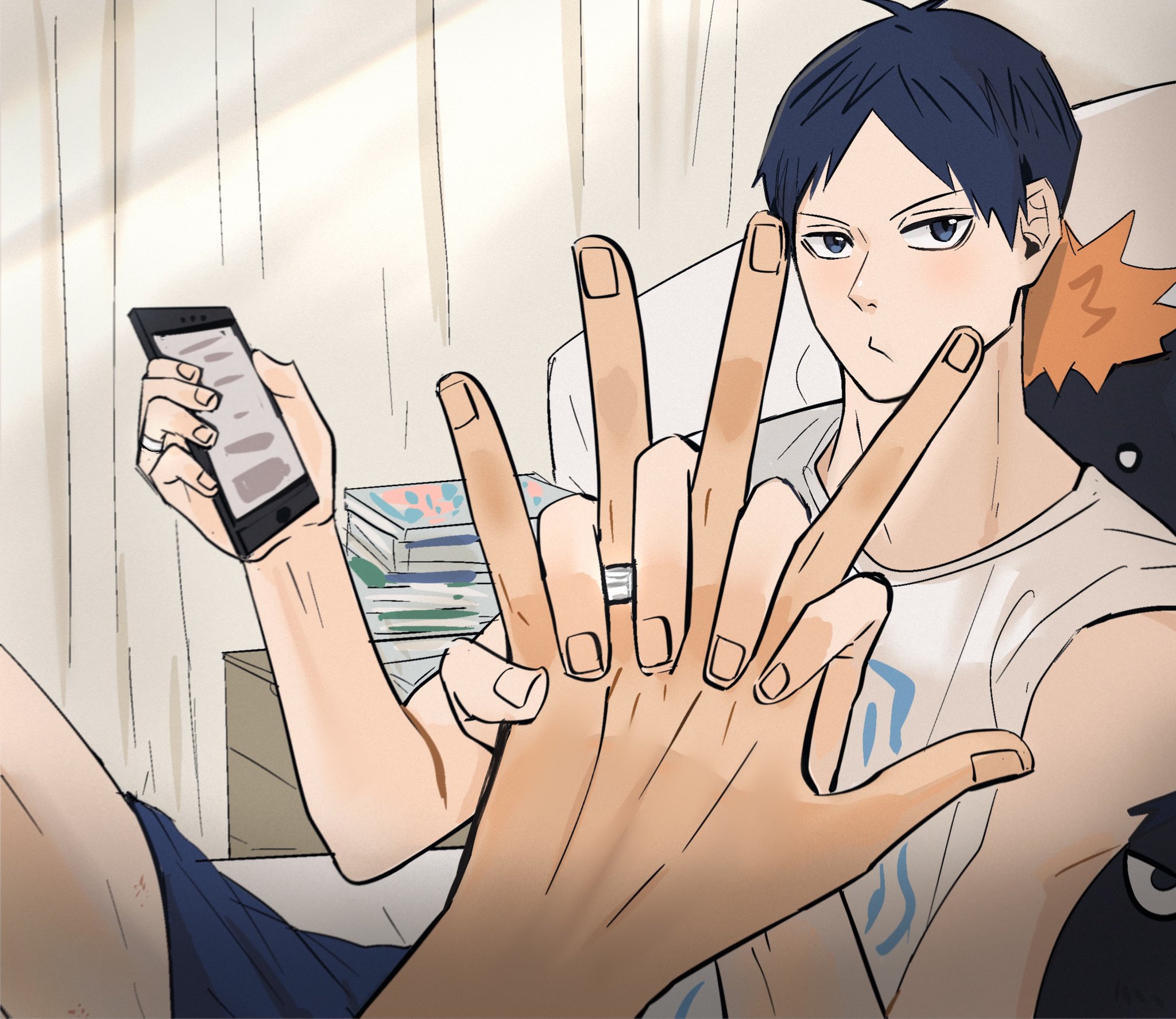 UYYU on Twitter: "#日影 不知道在干嘛但就很乖地配合的影山 https://t.co/NybhxwahiE" / Twitter