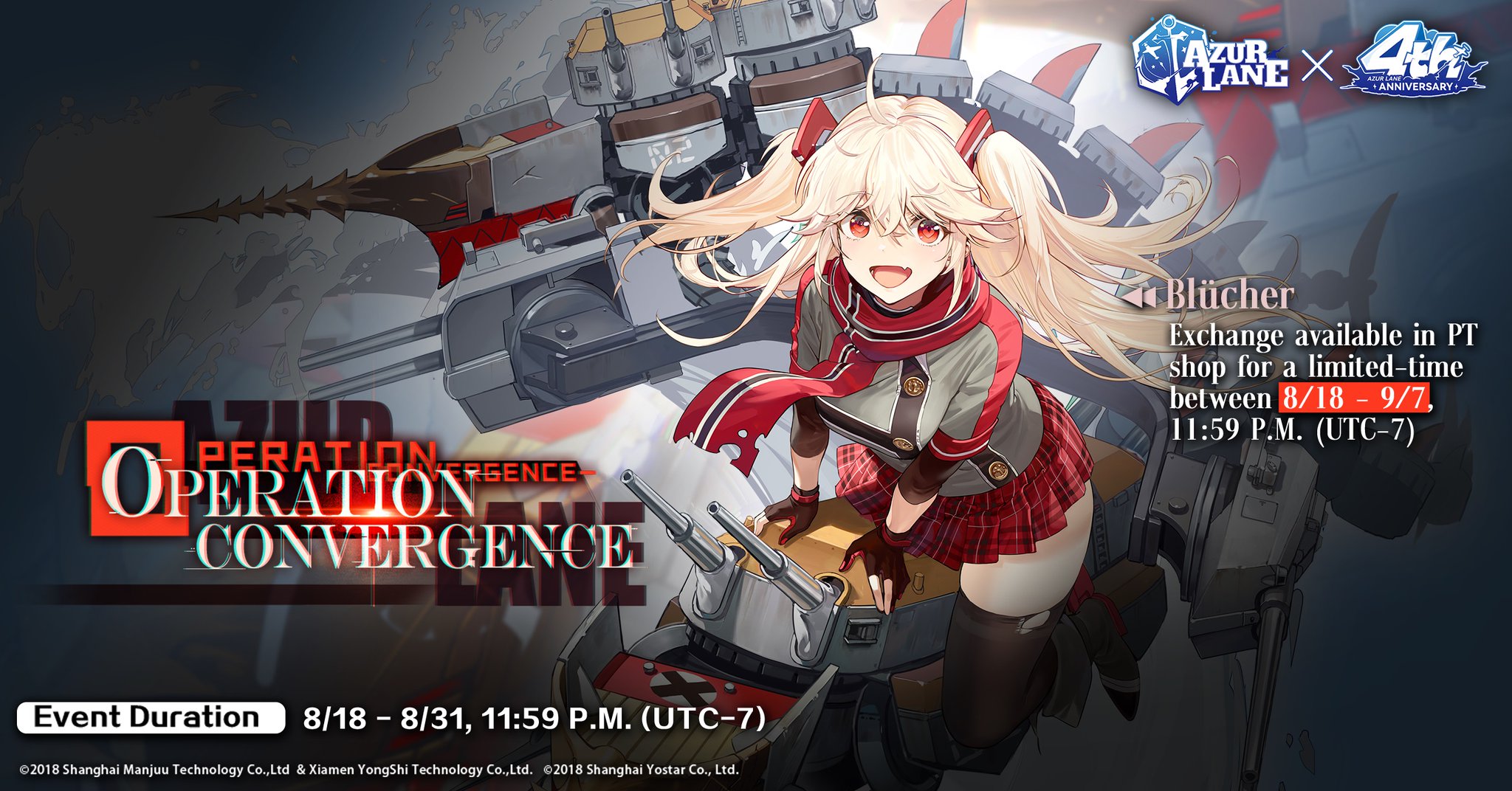 Azur Lane Official on Twitter: "Dear Commander, Here's a reminder for the Operation Convergence ...