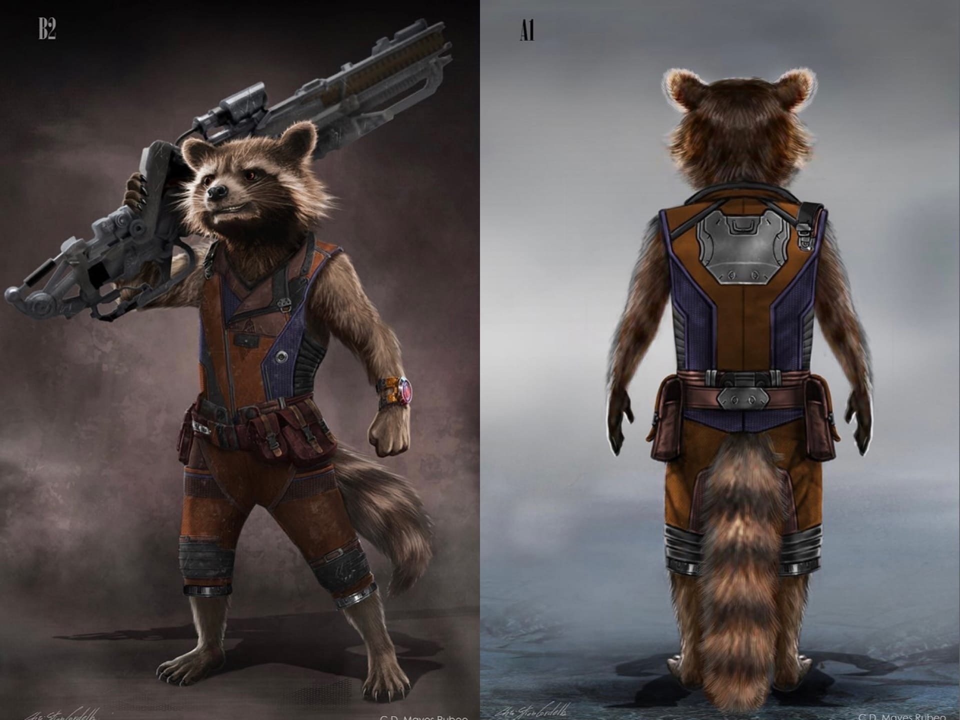 Rocket Raccoon Concept Art