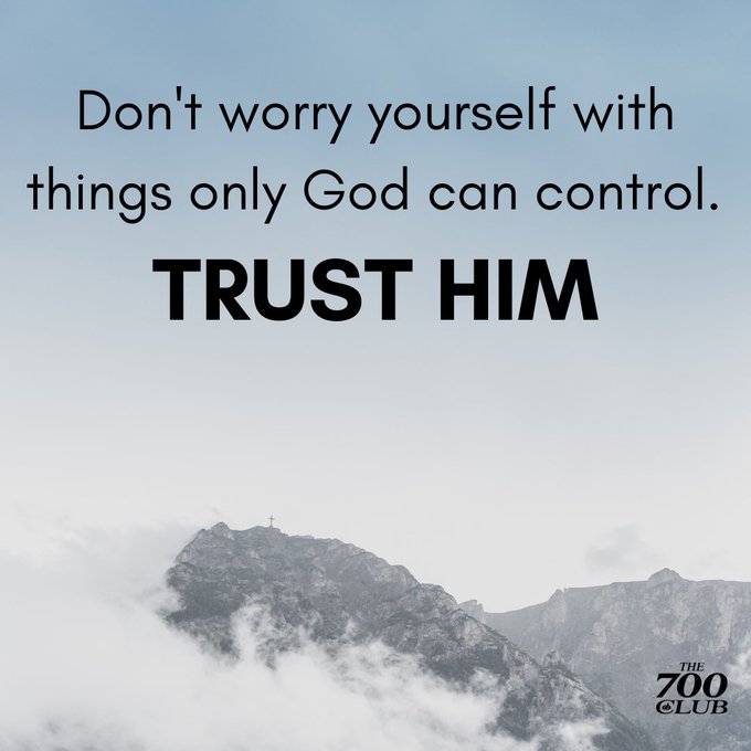 Dont Worry God Is In Control