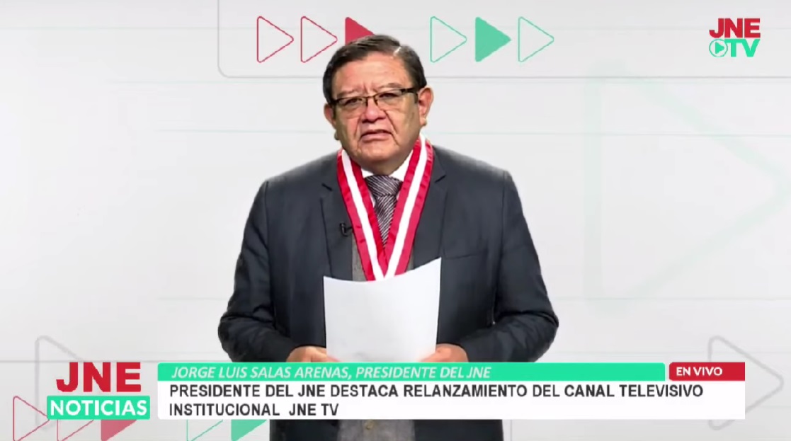 Jne Perú On Twitter El Presidente Del Jne Jorge Luis Salas Arenas