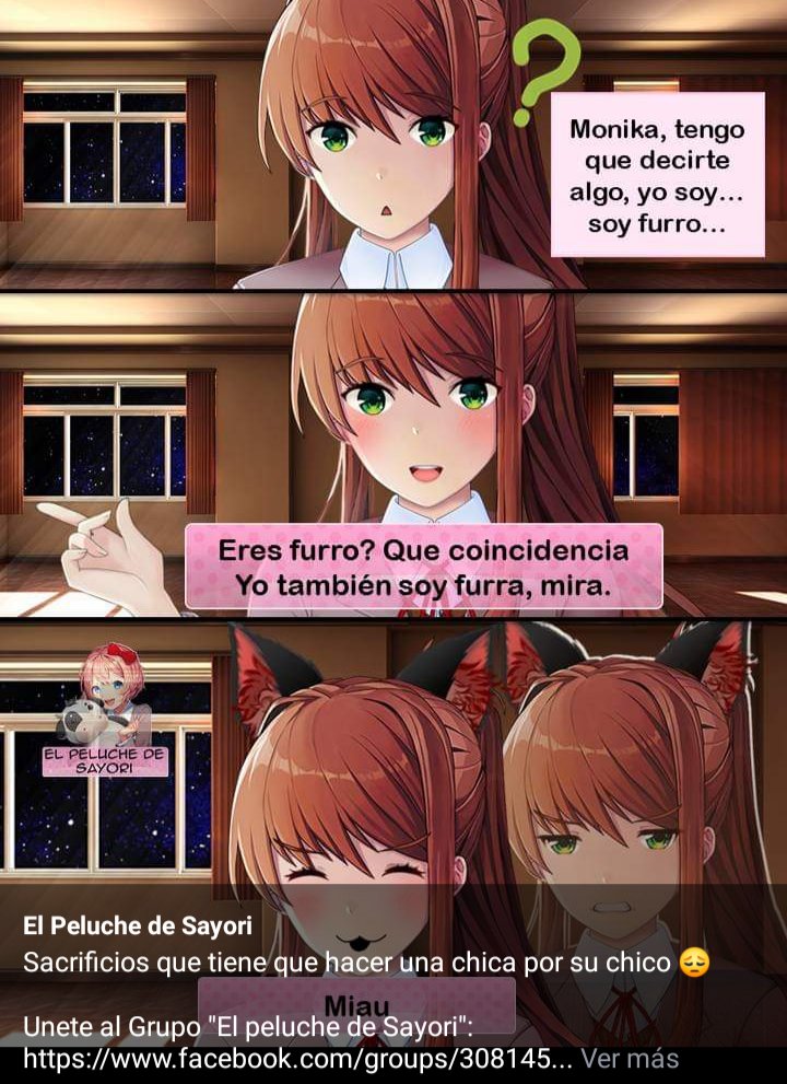 Doki Doki Literature Club OOC on Twitter: "Ya quemen a las páginas de facebook de DDLC https://t ...