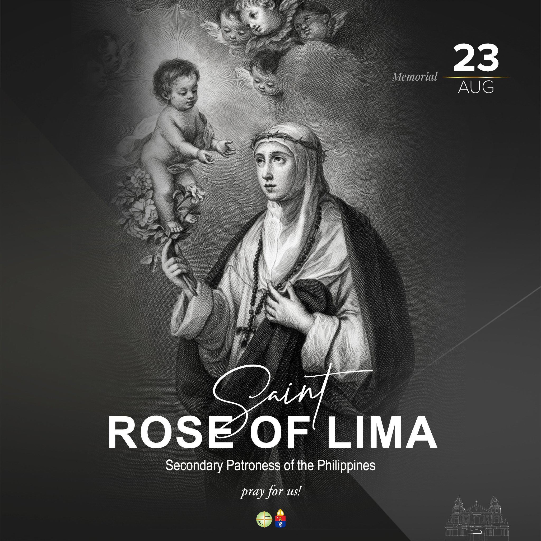 Quiapo Church on Twitter: "SAINT ROSE of Lima, pray for us! Secondary ...