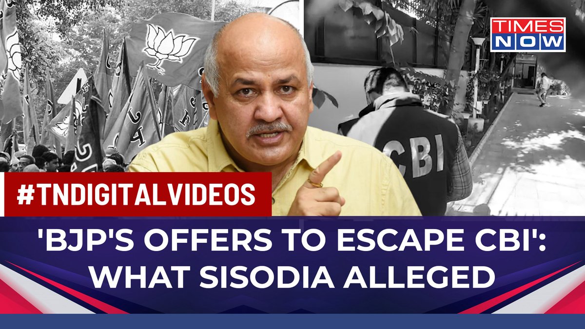 AAP and BJP spar over the ongoing CBI investigation against Delhi's deputy chief minister Manish ...