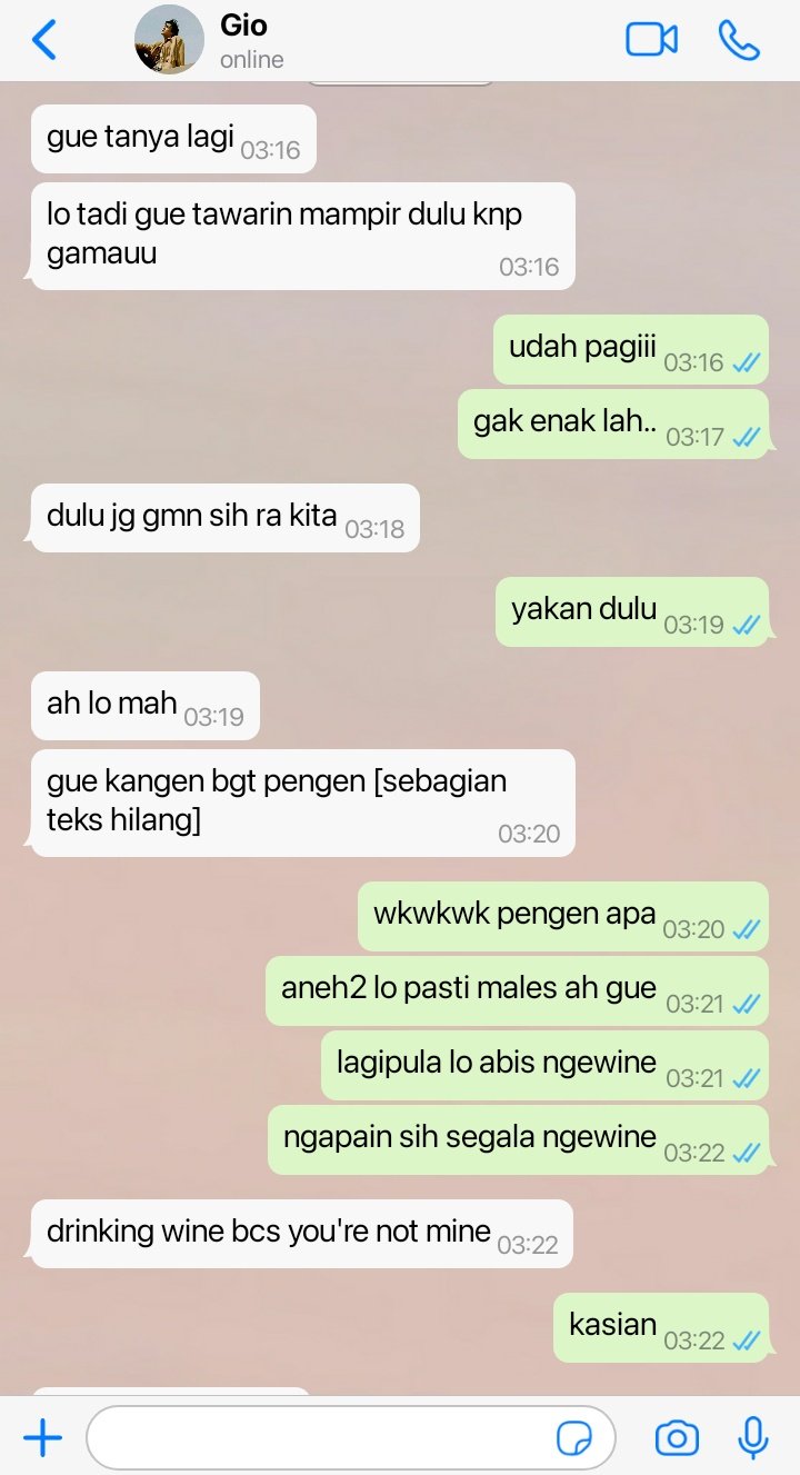 jennn on Twitter: "ㅡ39. gapaham jujur (ini belom balikan) https://t.co/XvC6aa137m" / Twitter