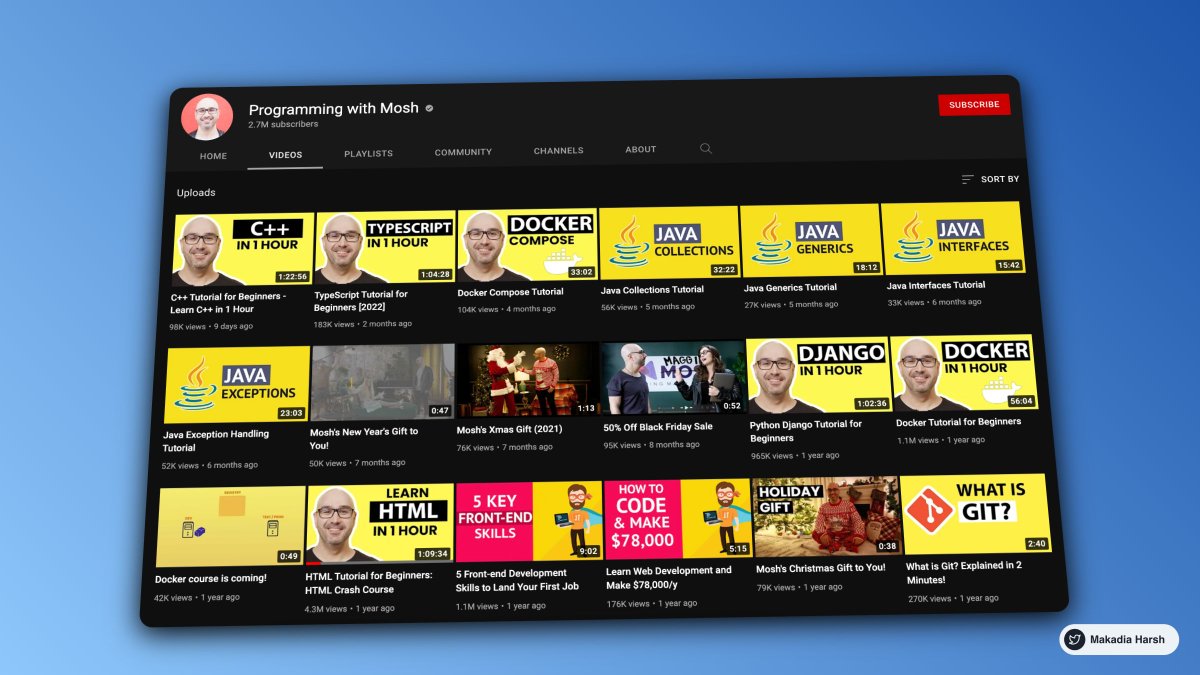 22 Best YouTube channels to learn web development for FREE ( you must ...