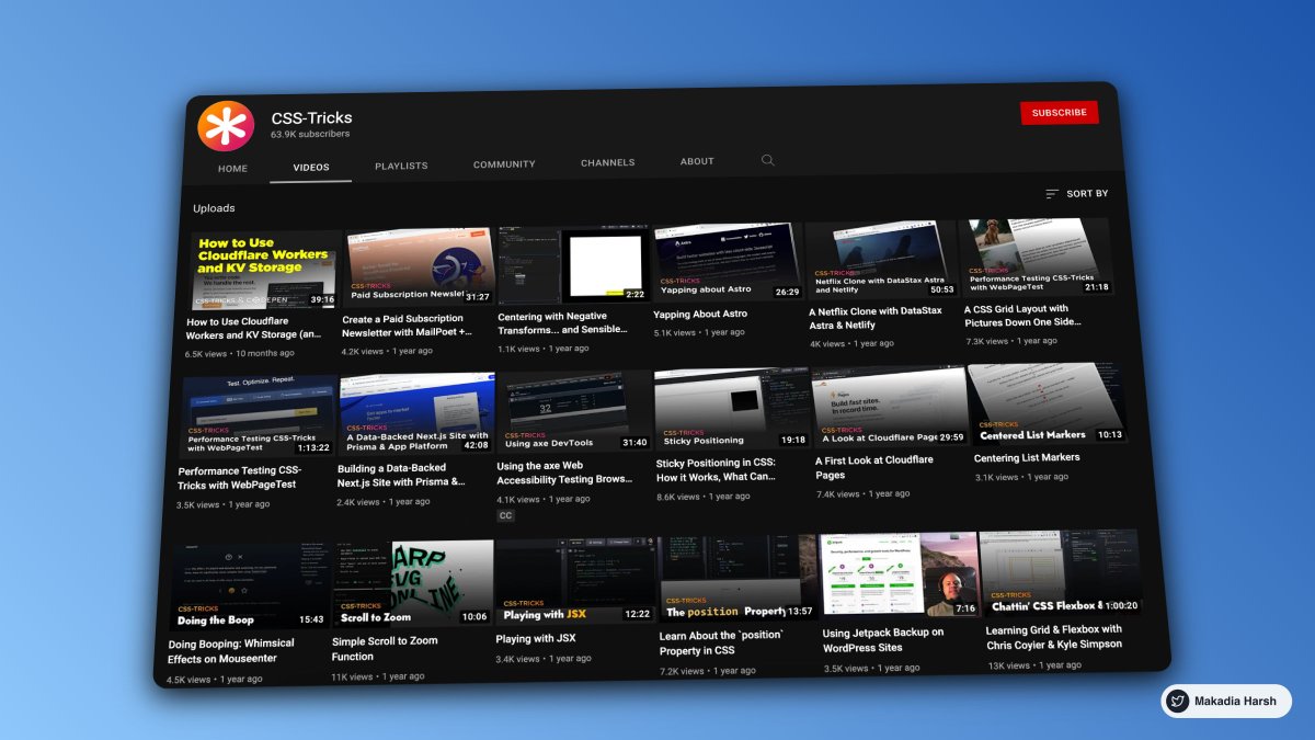 22 Best YouTube channels to learn web development for FREE ( you must ...