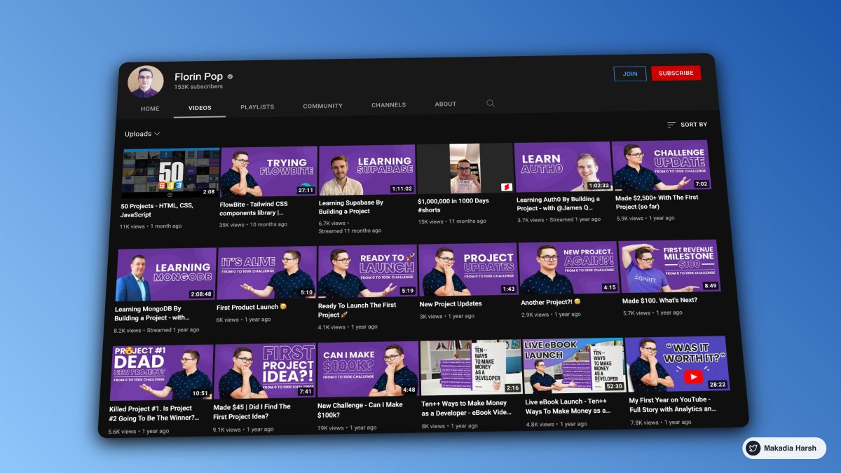 22 Best YouTube channels to learn web development for FREE ( you must know ) : - Harsh Makadia ...