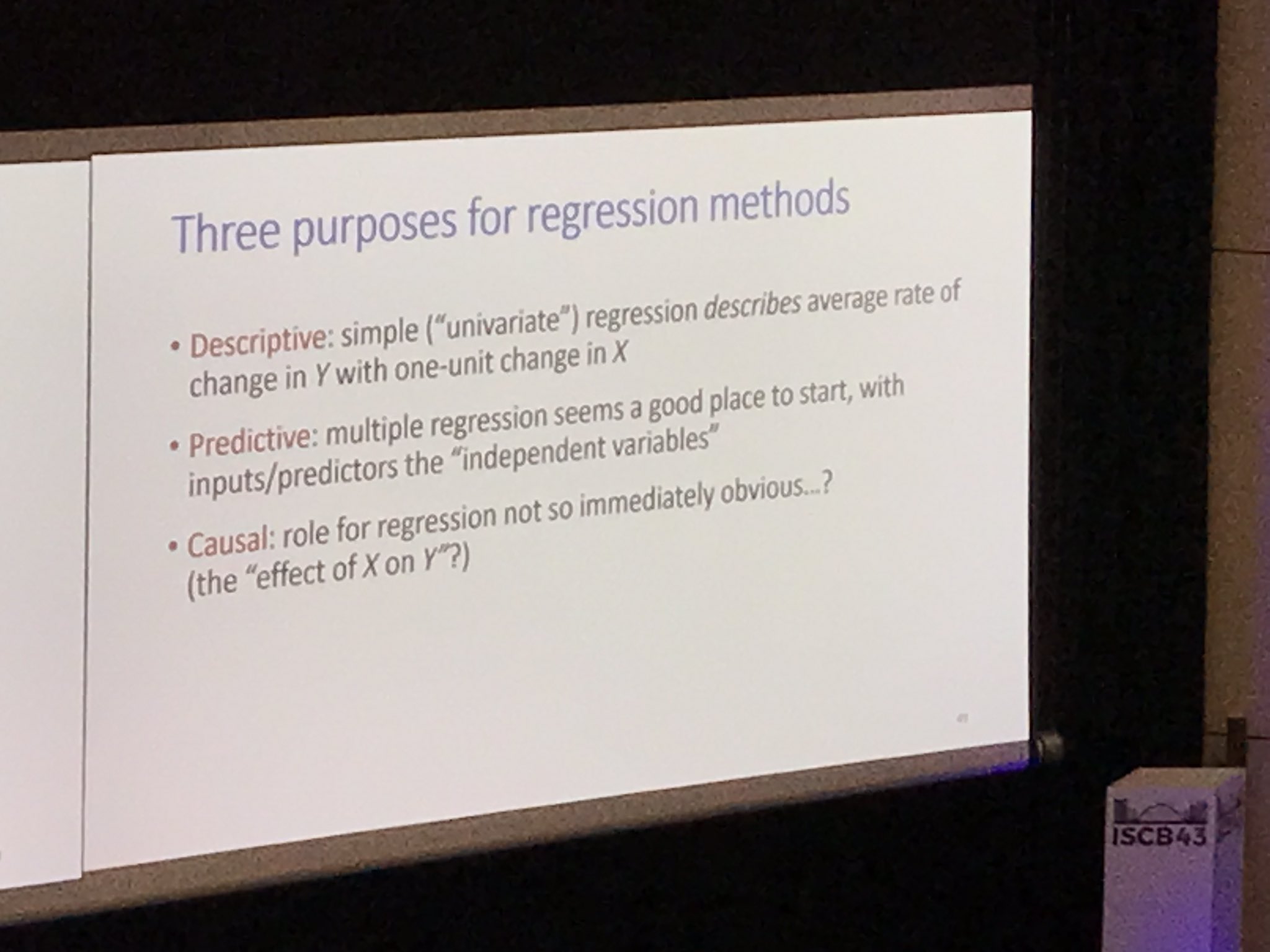Maarten van Smeden on Twitter: "Role of regression: not always “better” to do multivariable ...