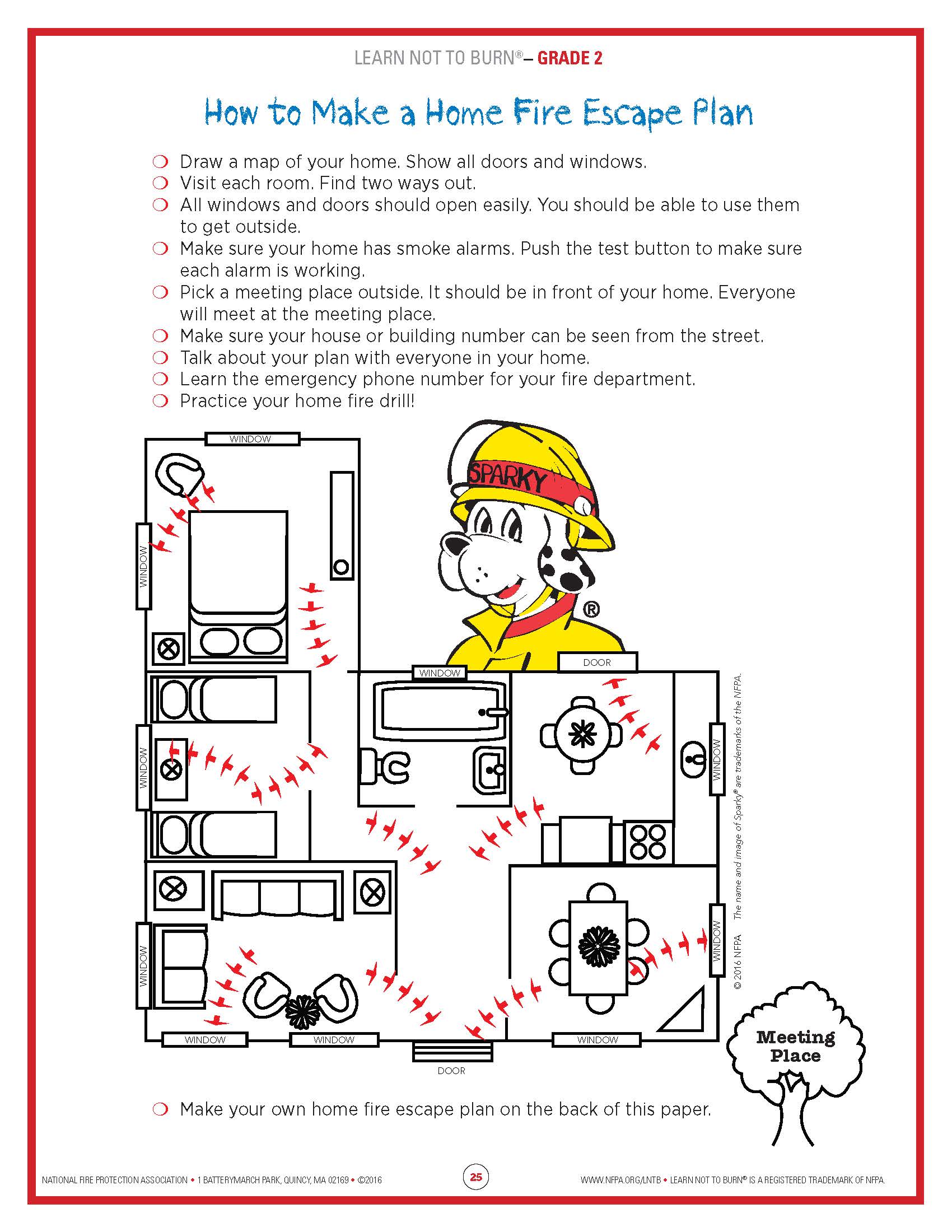 Fire Escape Plan For Kids