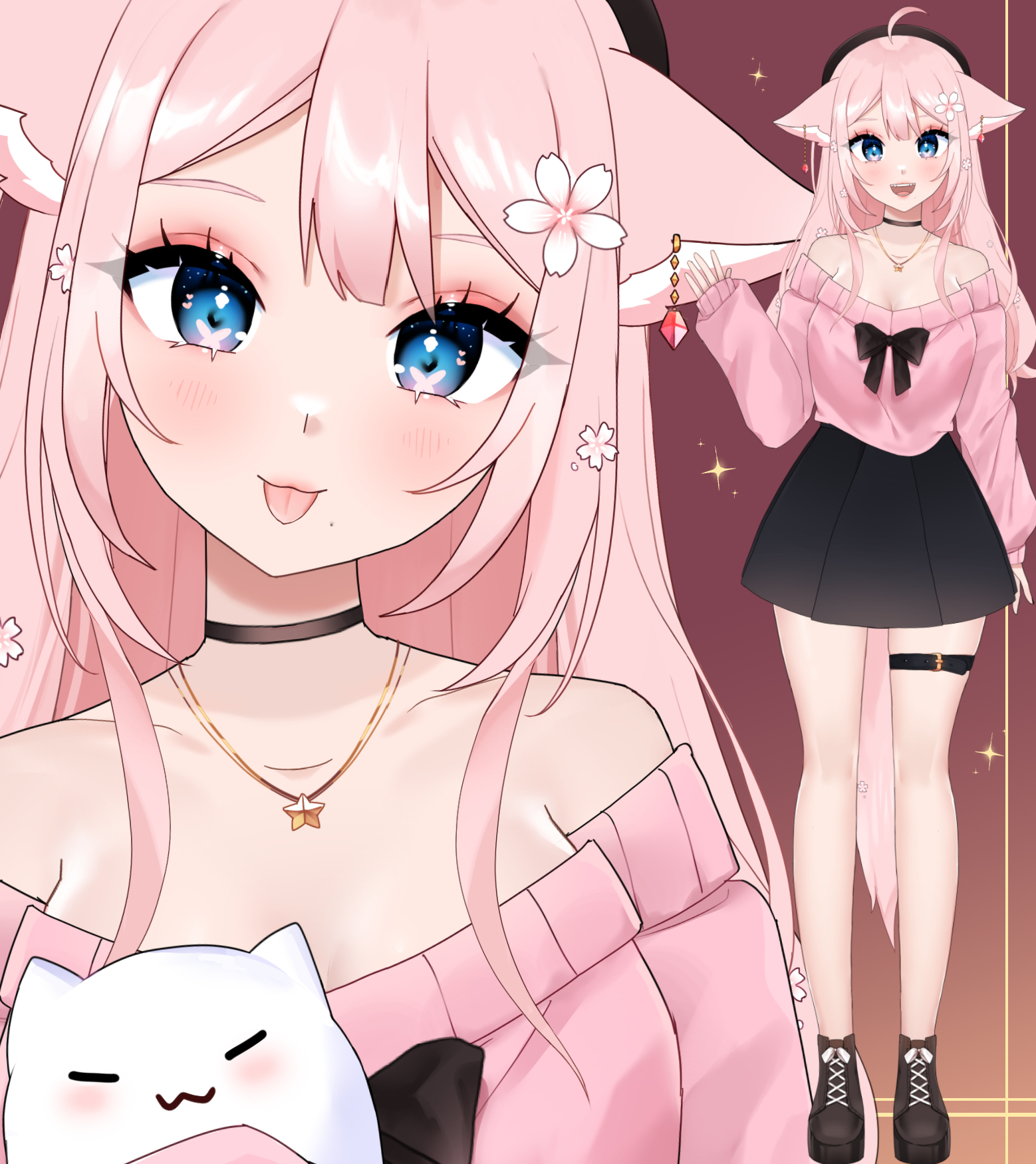 Meii 🌸 Live2D on Twitter: "Personal model 🌸 Fully showcasing it on Twitch 26/8💕 #Vtuber #Live2D ...
