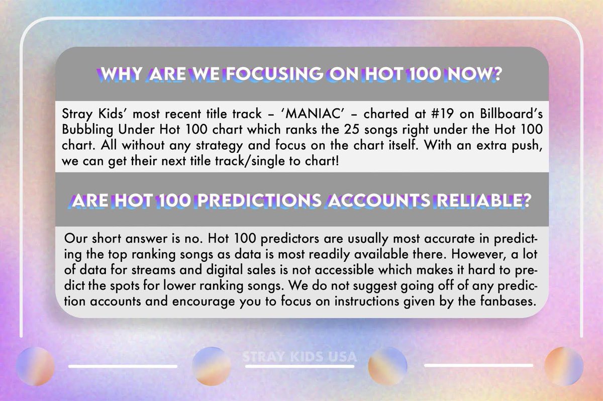 Stray Kids Global on Twitter: "RT @skz_usa: STAYs GUIDE TO BILLBOARD HOT 100 🇺🇸🇵🇷 USA/PR STAYs ...