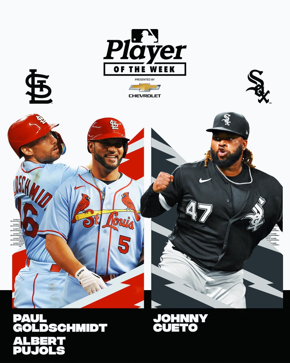 Cueto gets player of the week. Has had a solid season this year too ...