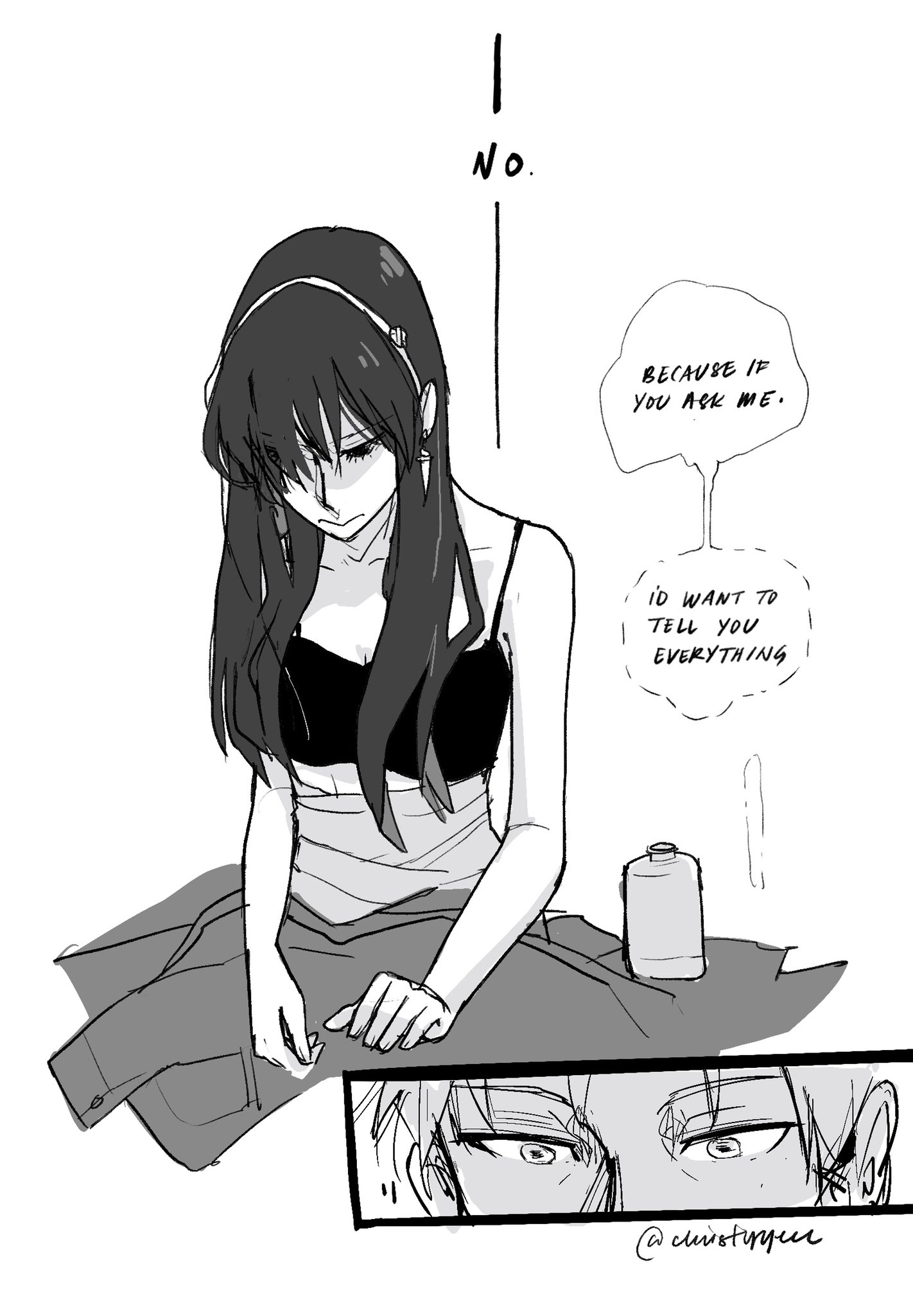 Christyyeee On Twitter Loid Finds That Shes Been Bleeding Through Her Dress And Drags Her To