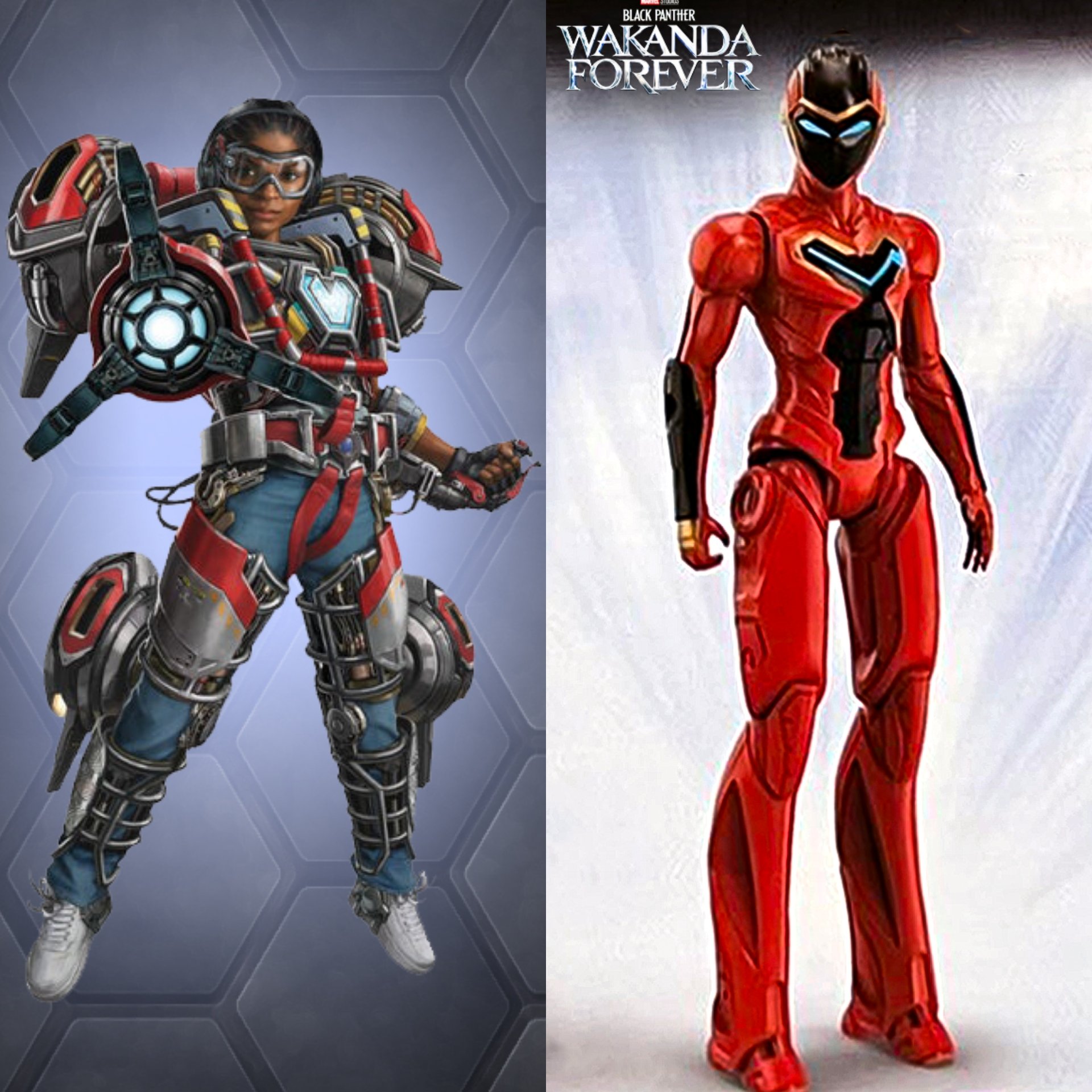 An Unused Concept Art For Riri Williams' Suit In Black, 58% OFF