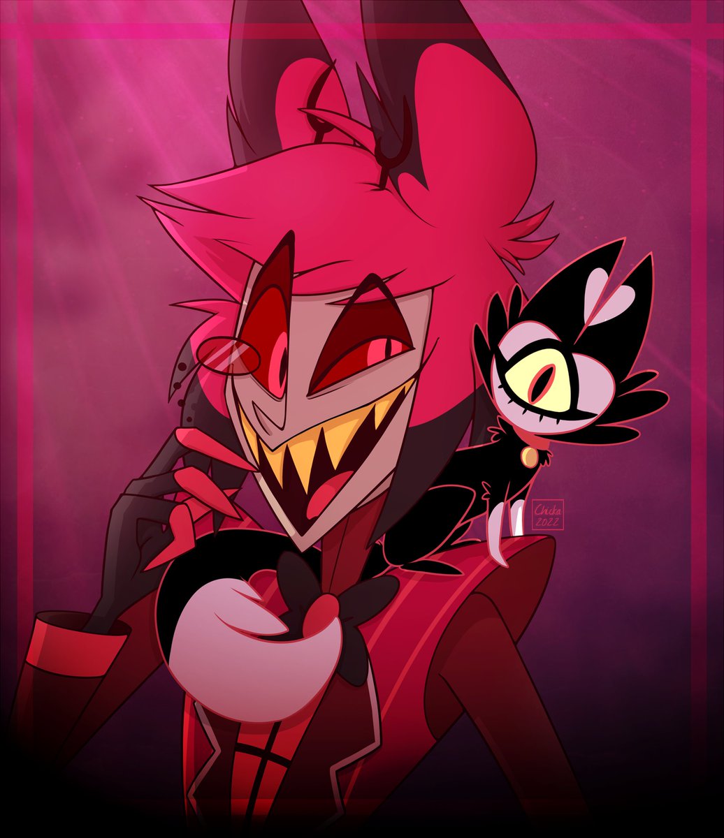 ️TezukaFrost ️ (Commissions CLOSED) on Twitter: "RT @SchwiftyChicka: Alastor is totally a cat ...