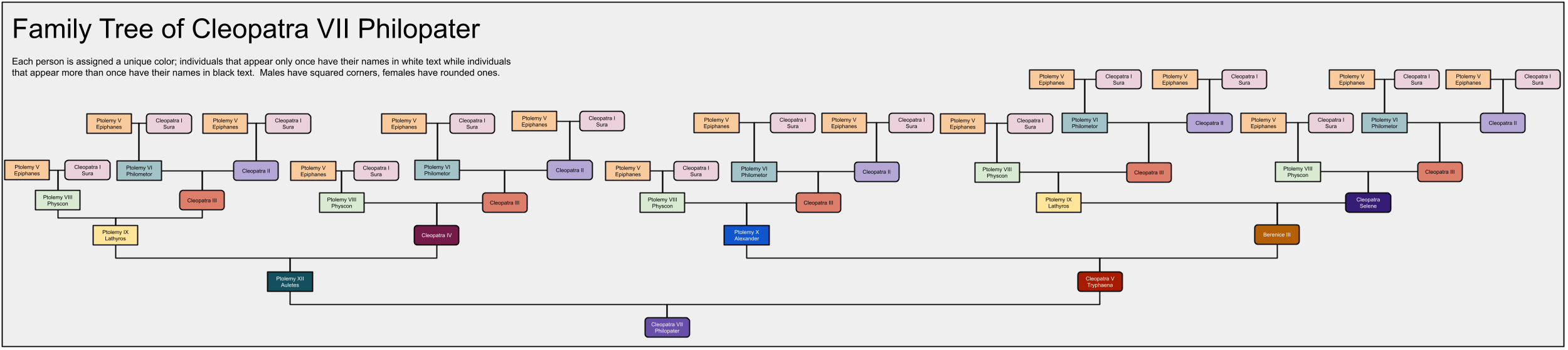 Cleopatra Vii Family Tree