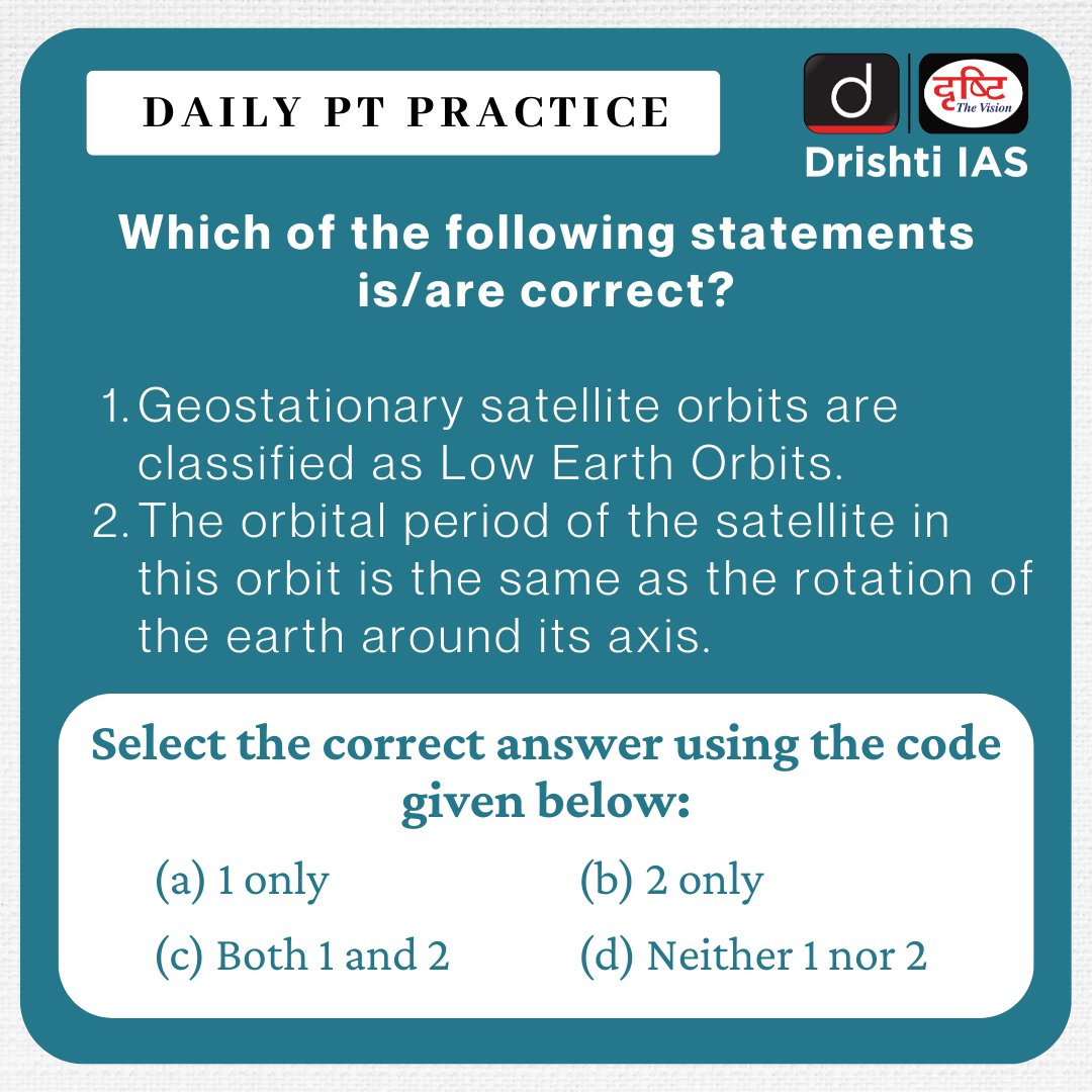 Drishti IAS English on Twitter: "Here is today's PT Practice Question along with the explanation ...