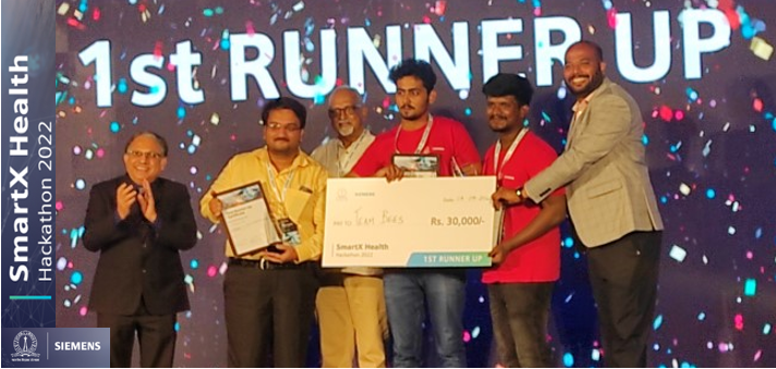 CPDM, IISc Bangalore on Twitter: "SmartX Health Hackathon 2022 - 1st runner-up Bees Team: Rathin ...