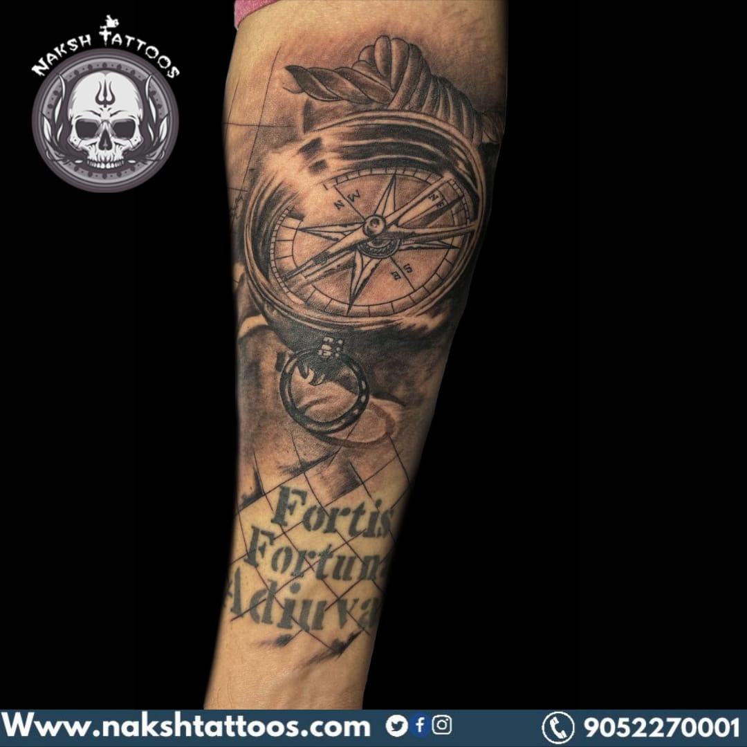Compass Tattoo Sleeve