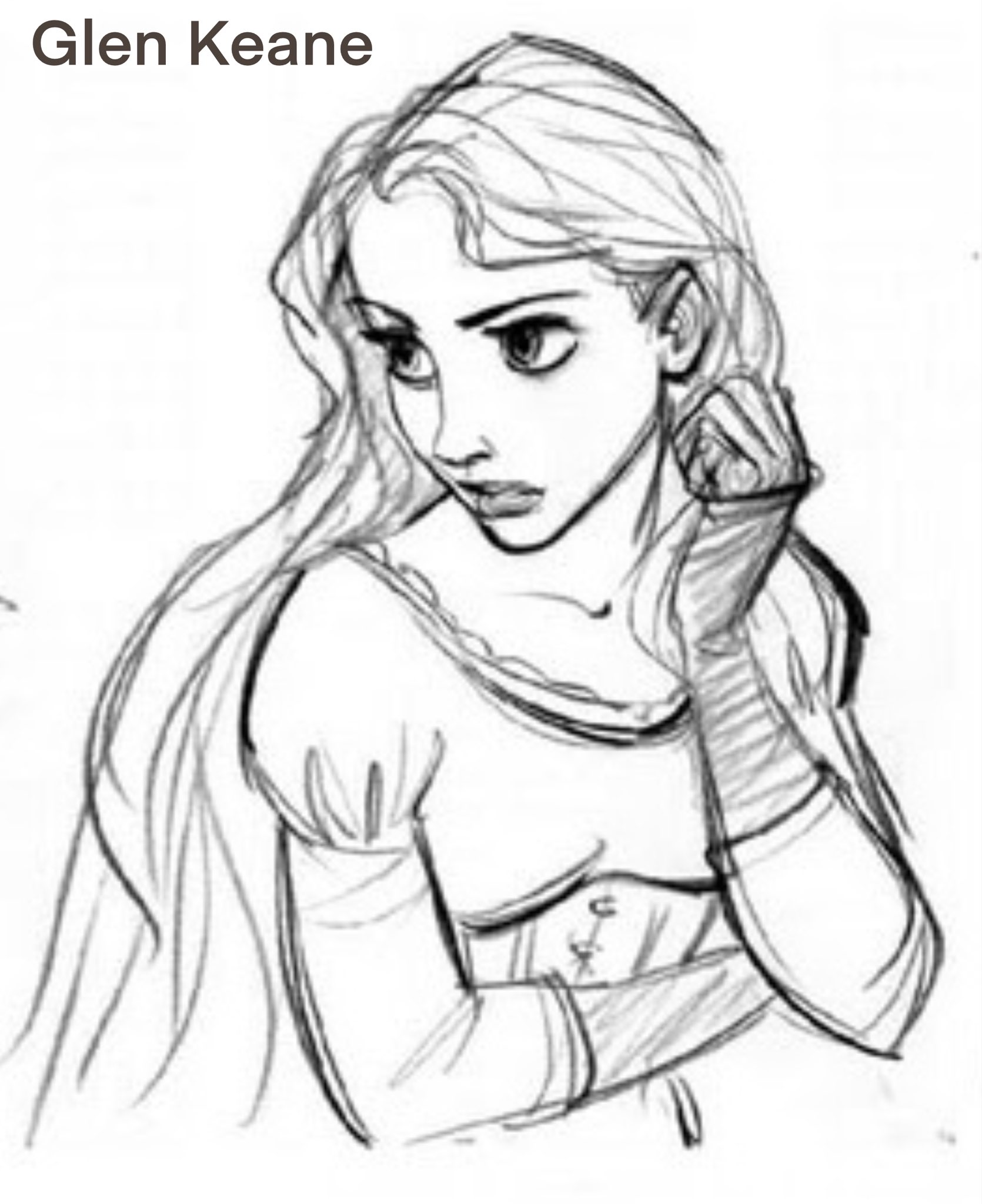Tangled Concept Art Glen Keane