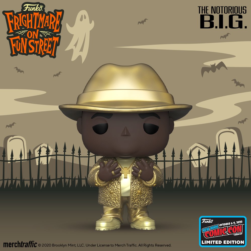 2022 New York Comic-con Reveals: Pop! Rocks: The Notorious B.i.g. - Biggie With Golden Suit And ...
