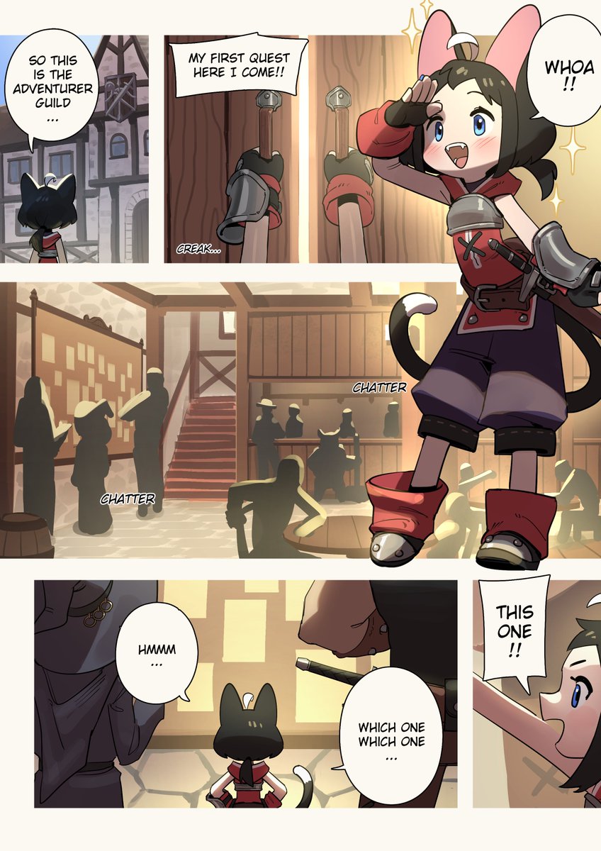 「The Red Cat's Adventure - First Quest 📜 (Reading from lef」Tostantanの漫画