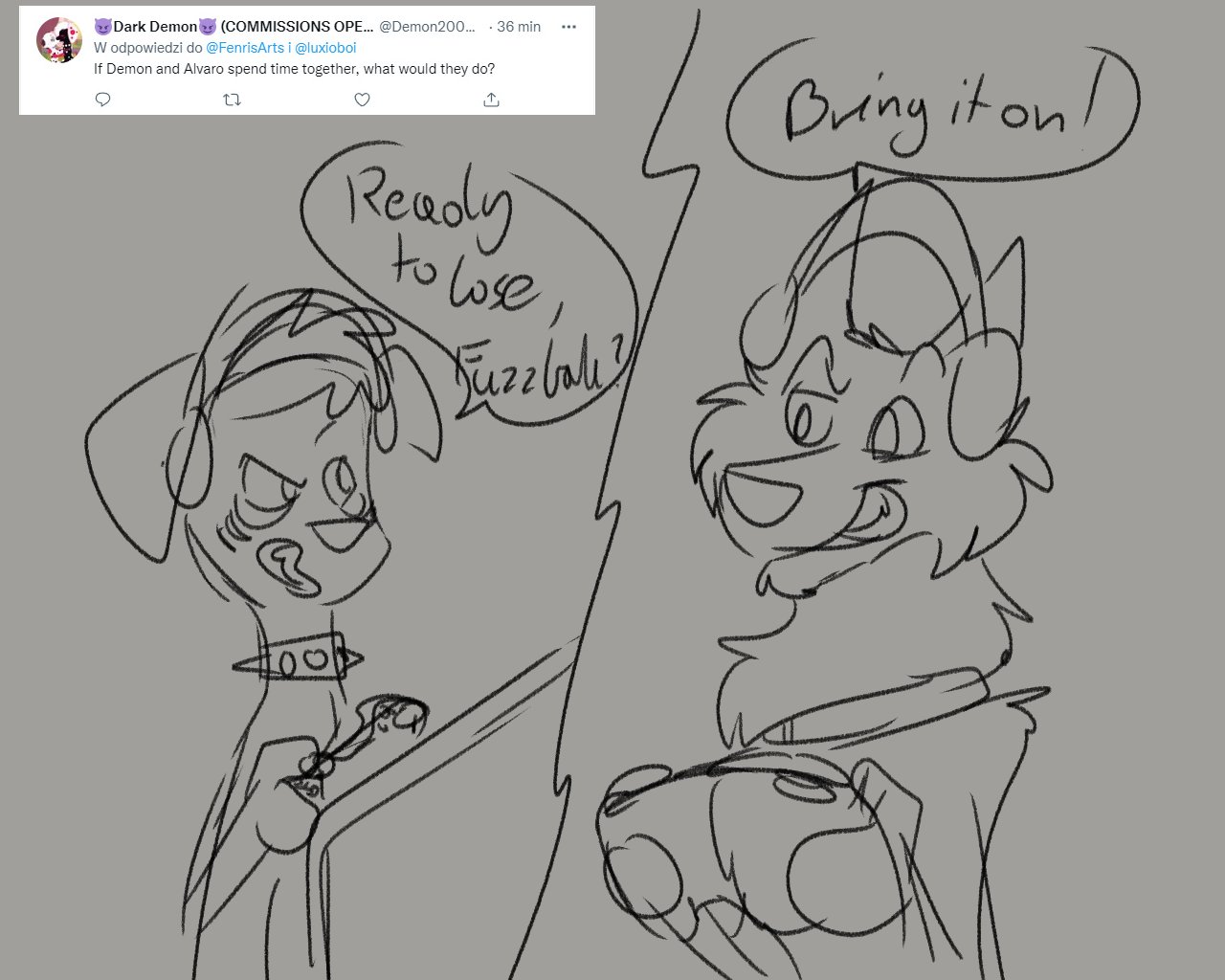 Fenris (commissions open) on Twitter: "Answered for: @luxioboi @Demon2000Dark @MattHuskyLegend ...