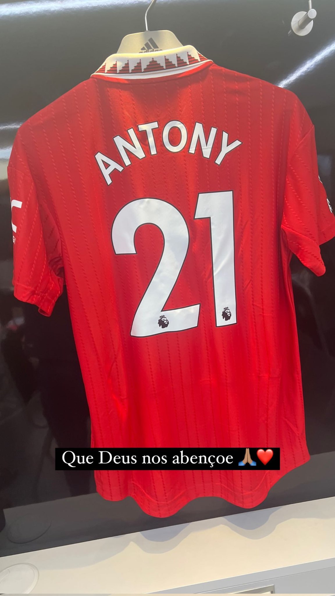 EPL World on Twitter: "الوافد الجديد لليونايتد أنتوني عبر حسابه قبل مباراة القمة أمام آرسنال ...