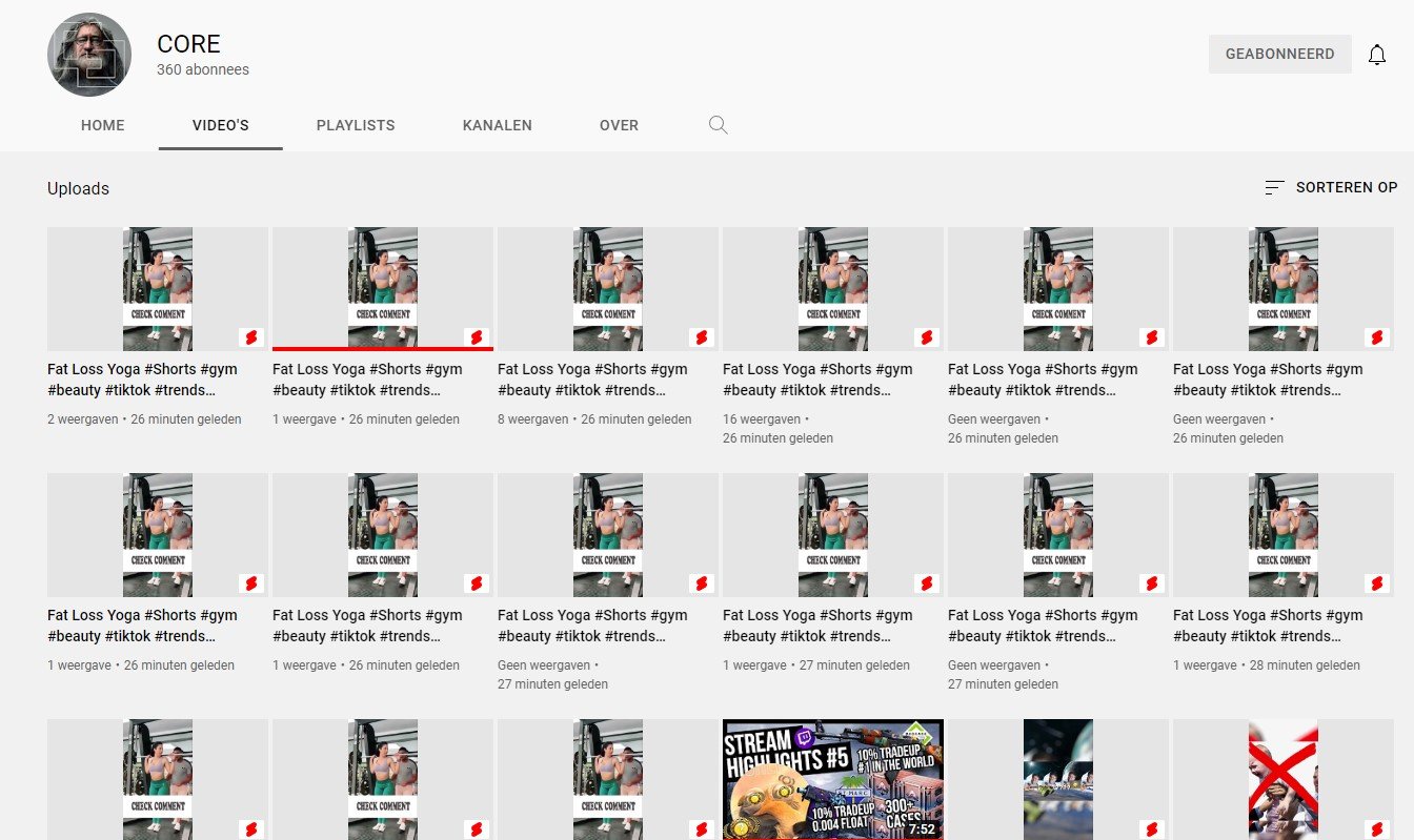 CORE on Twitter: "They hacked my Youtube account guys. https://t.co/FWkBHNblbi" / Twitter