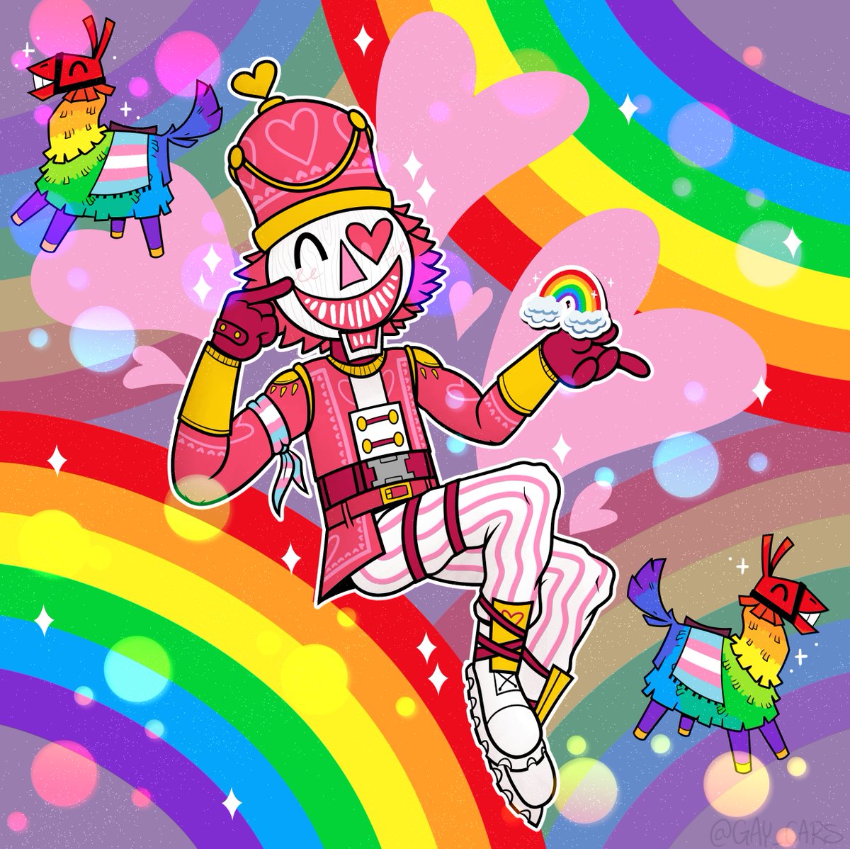 「Happy Rainbow Royale! 」|Roller Carson 🎢のイラスト