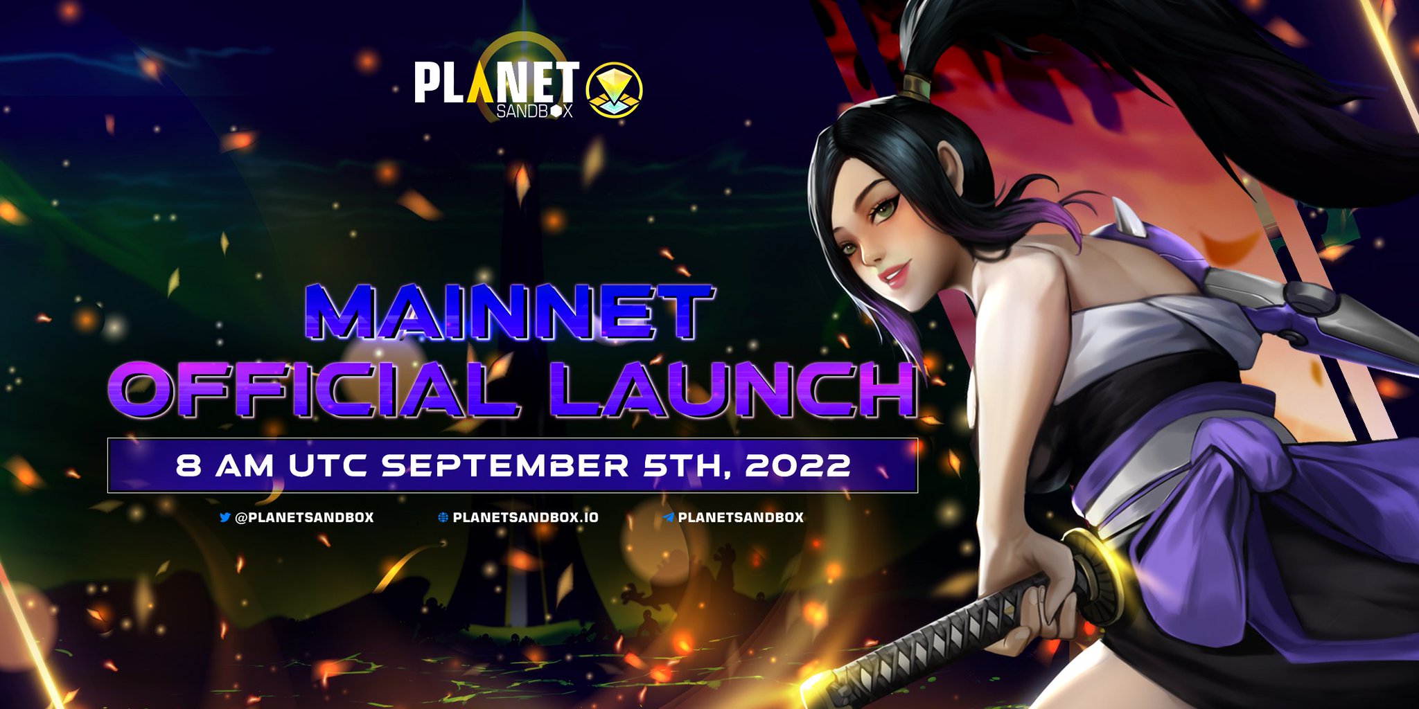 PlanetSandbox | Mainnet Launch Sept 5th on Twitter: "Only a few hours left to the #PlanetSandbox ...