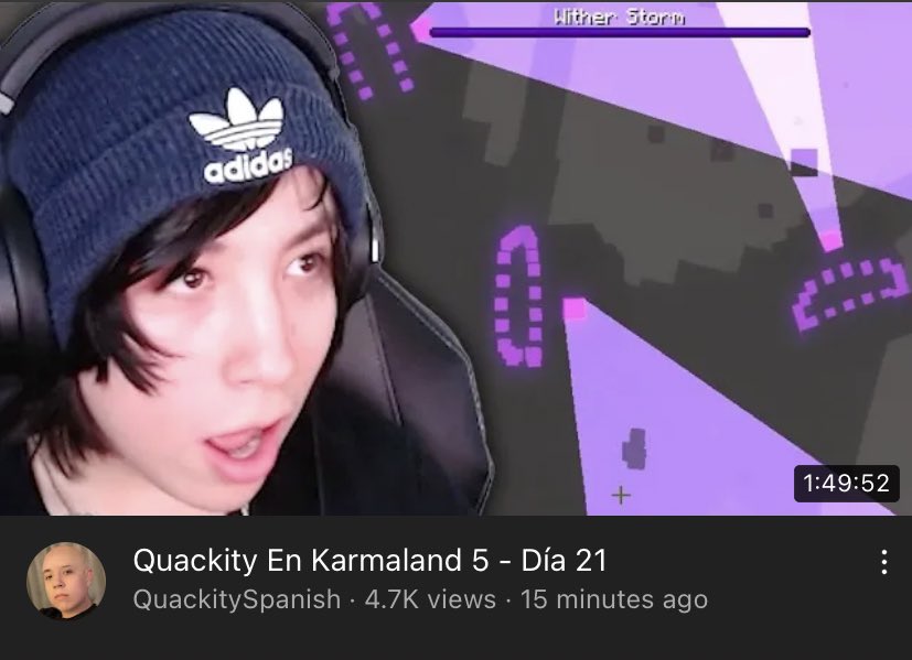 QUACKITY INFO 🎰 on Twitter: "🔴| Nuevo VOD en el canal de QuackitySpanish en Yt! [ Quackity En ...