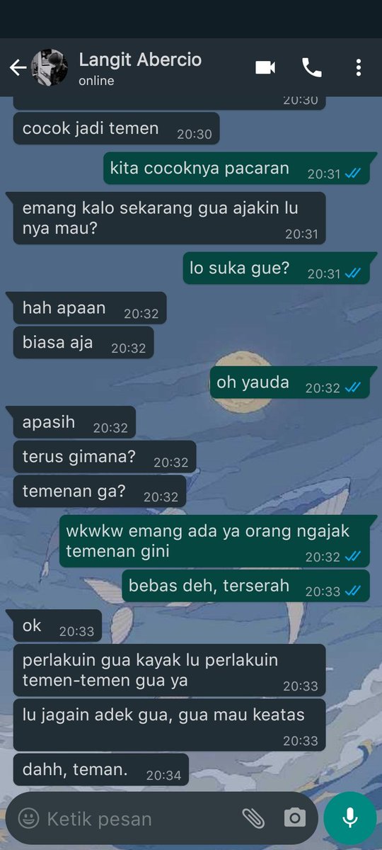 sen, once in a lifetime updated! on Twitter: "128. perlakuin gua kaya temen yg lain"